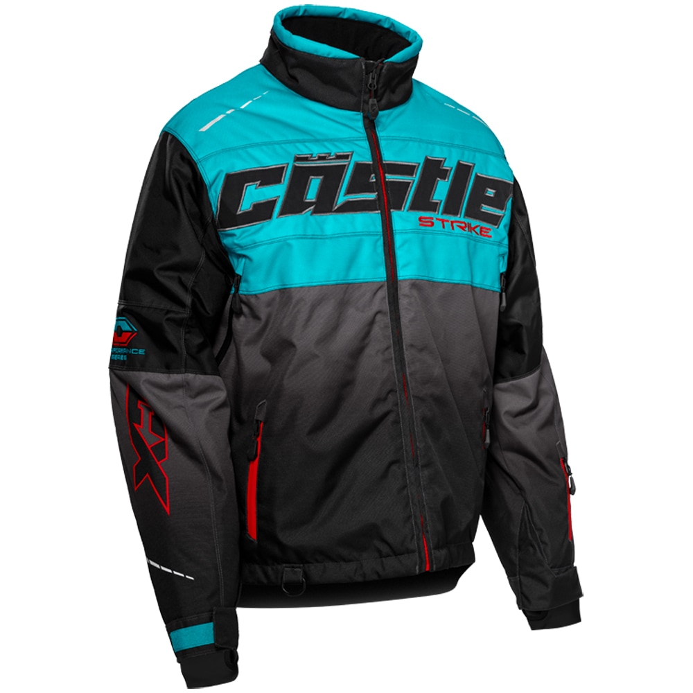 Castle X Strike-G3 Jacket, Turquoise/Red/Black | Canadian Tire
