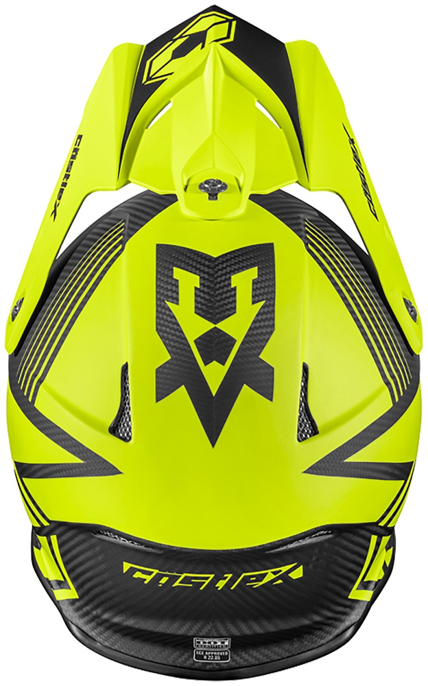 Castle X CX100 Carbon Fibre Snowmobile Warp Helmet, Matte Hi-Vis ...