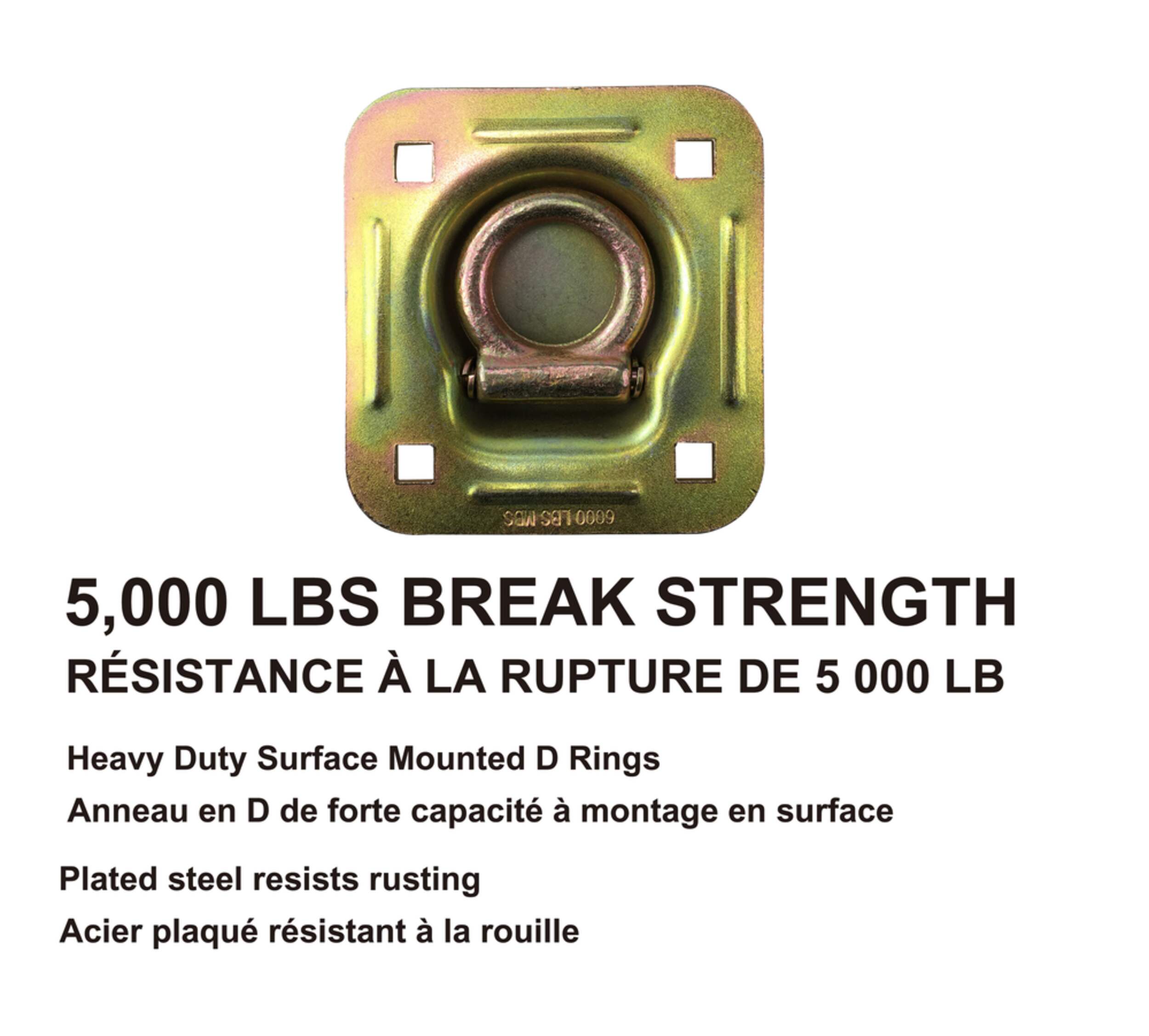 MotoMaster 5,000-lb Heavy Duty D-Ring, Recessed Mountable | Canadian Tire