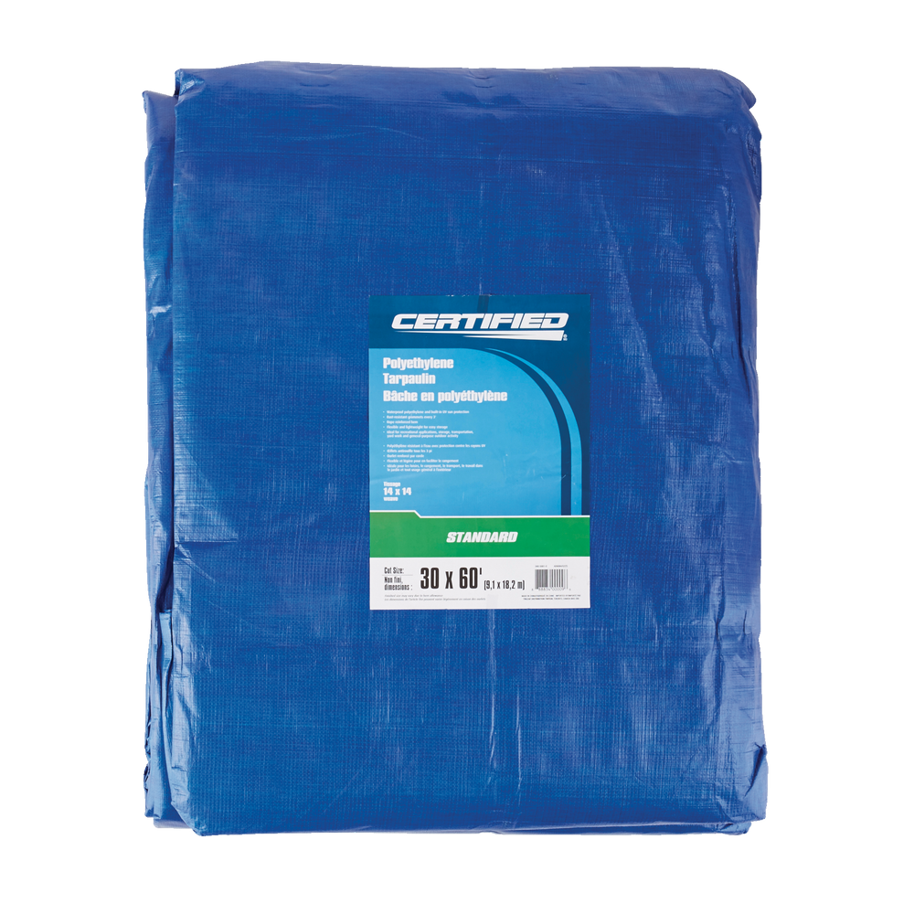 Certified Standard Duty Large Poly Tarp 30 ft X 60 ft Canadian Tire
