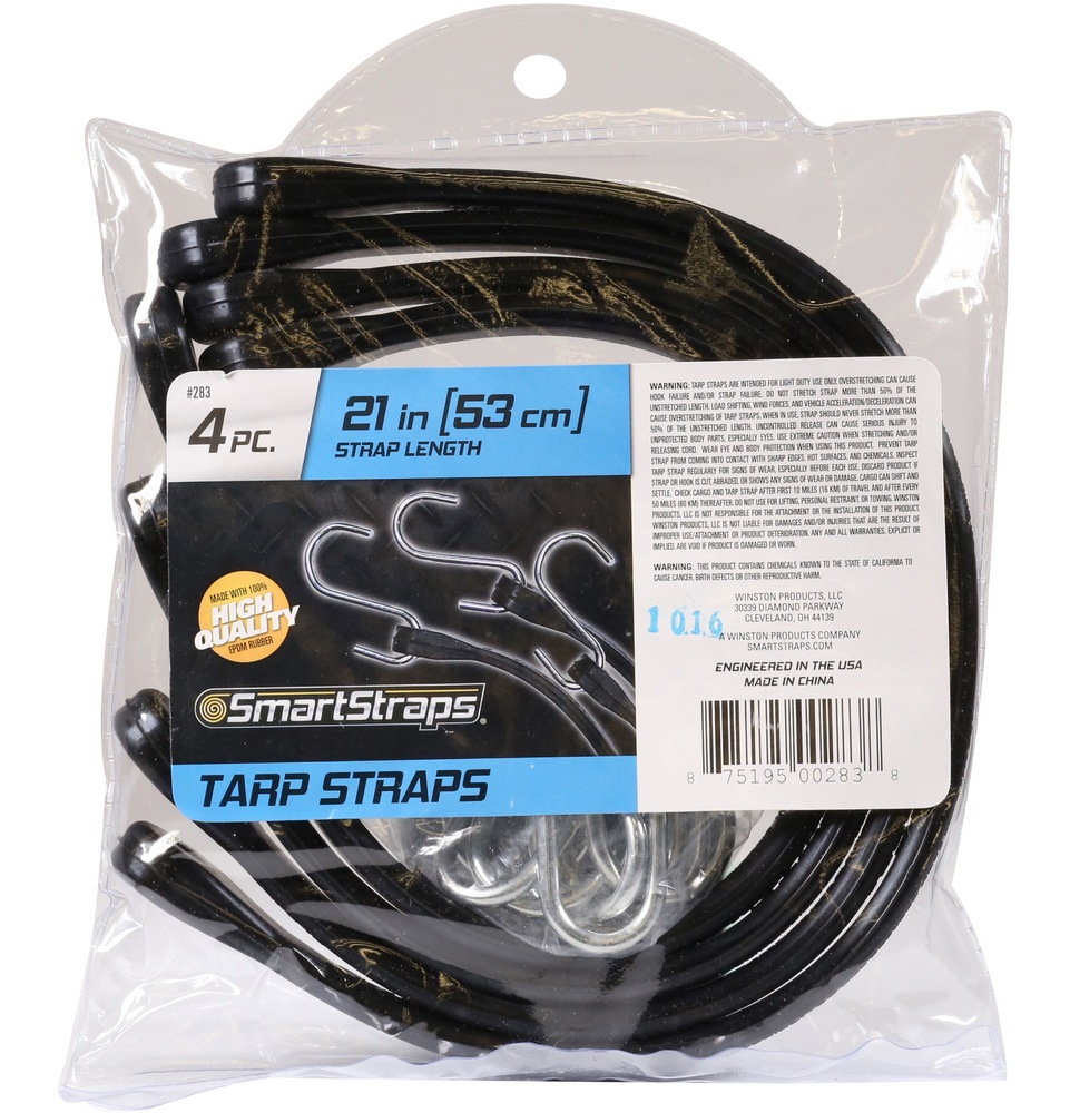 SmartStraps Tarp Straps, 21-in, 4-pc | Canadian Tire