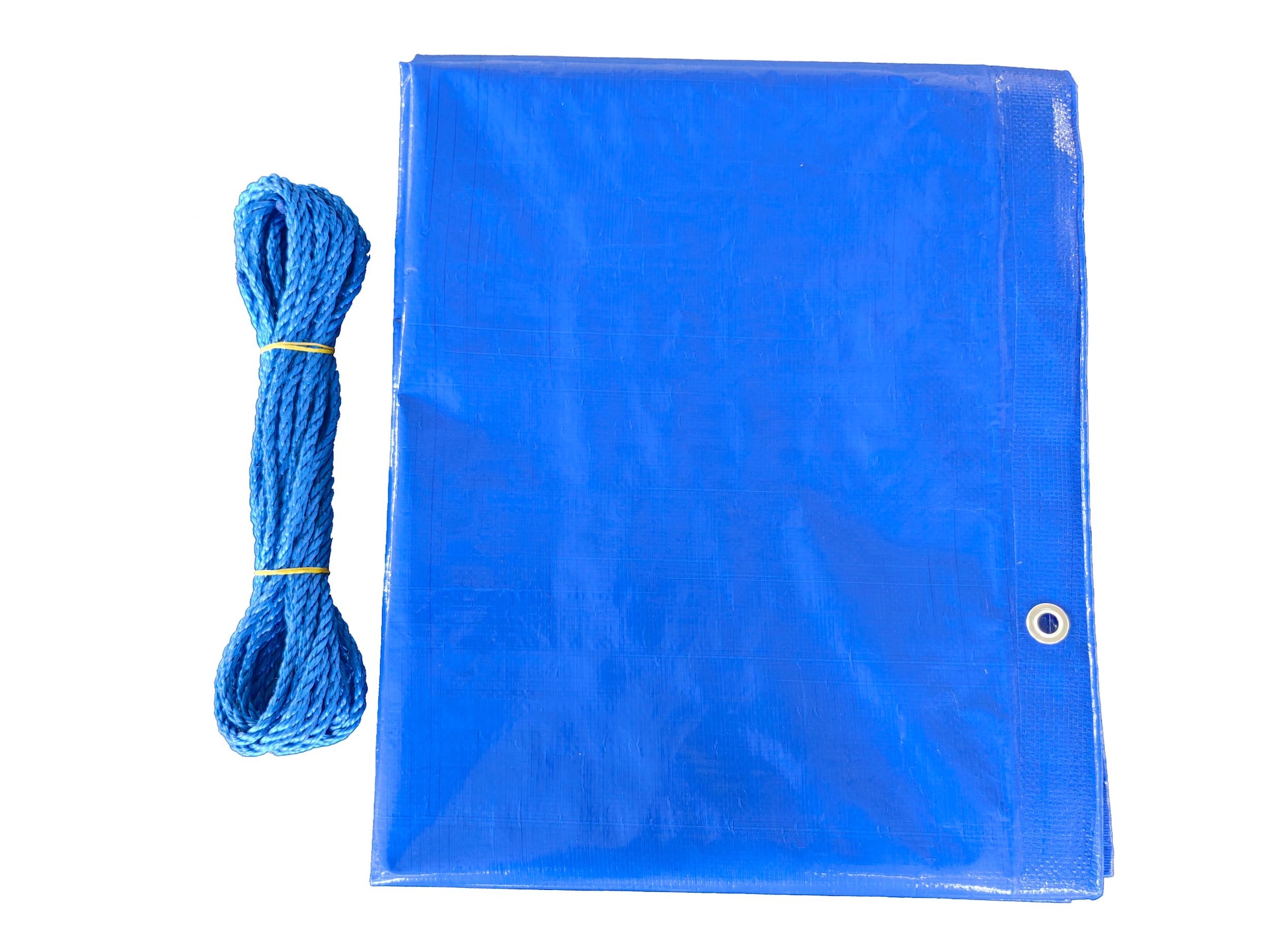 Certified Waterproof Tarp & Rope Kit, 36-ft Rope, 8-ft x 10-ft Tarp ...