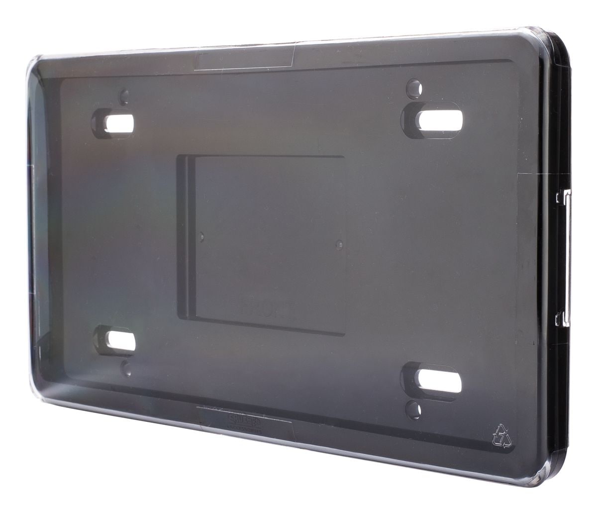 Black License Plate Frame with Clear Shield | Canadian Tire