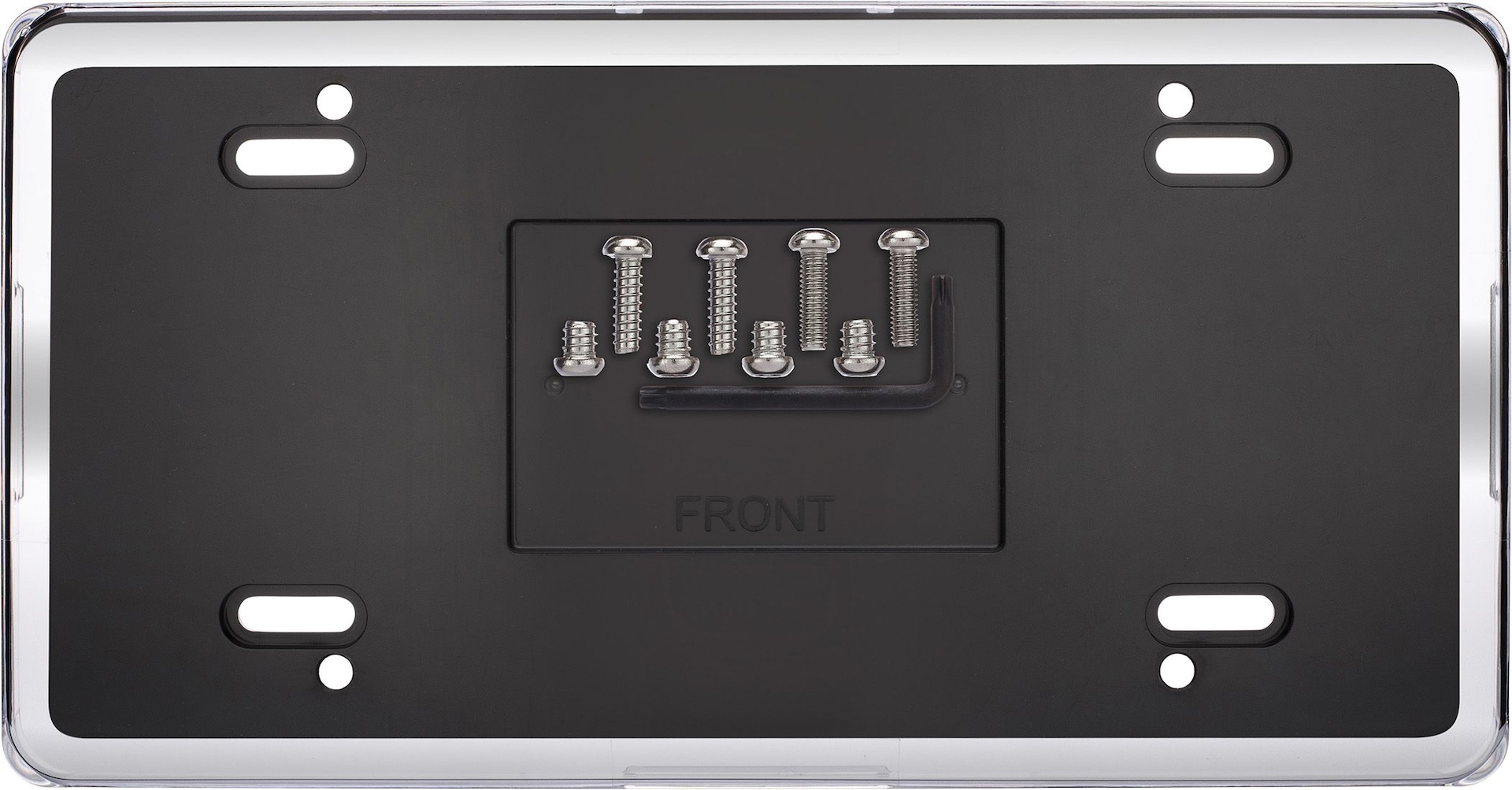 Chrome Vault License Plate Frame with Clear Shield | Canadian Tire