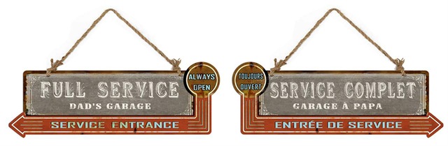 Full Service Tin Sign | Canadian Tire