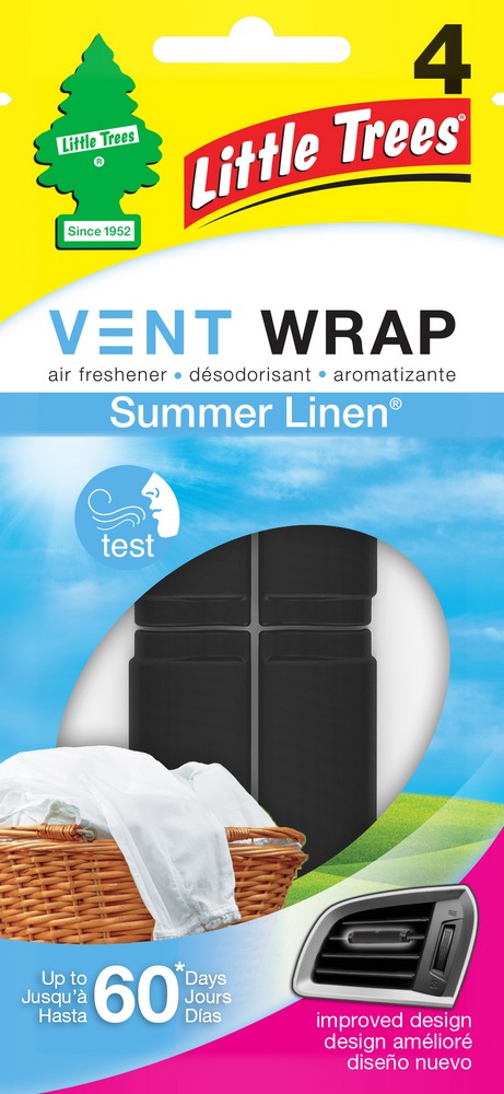 Little Trees Vent Wrap Car Air Freshener, Summer Linen, 4-pk | Canadian ...