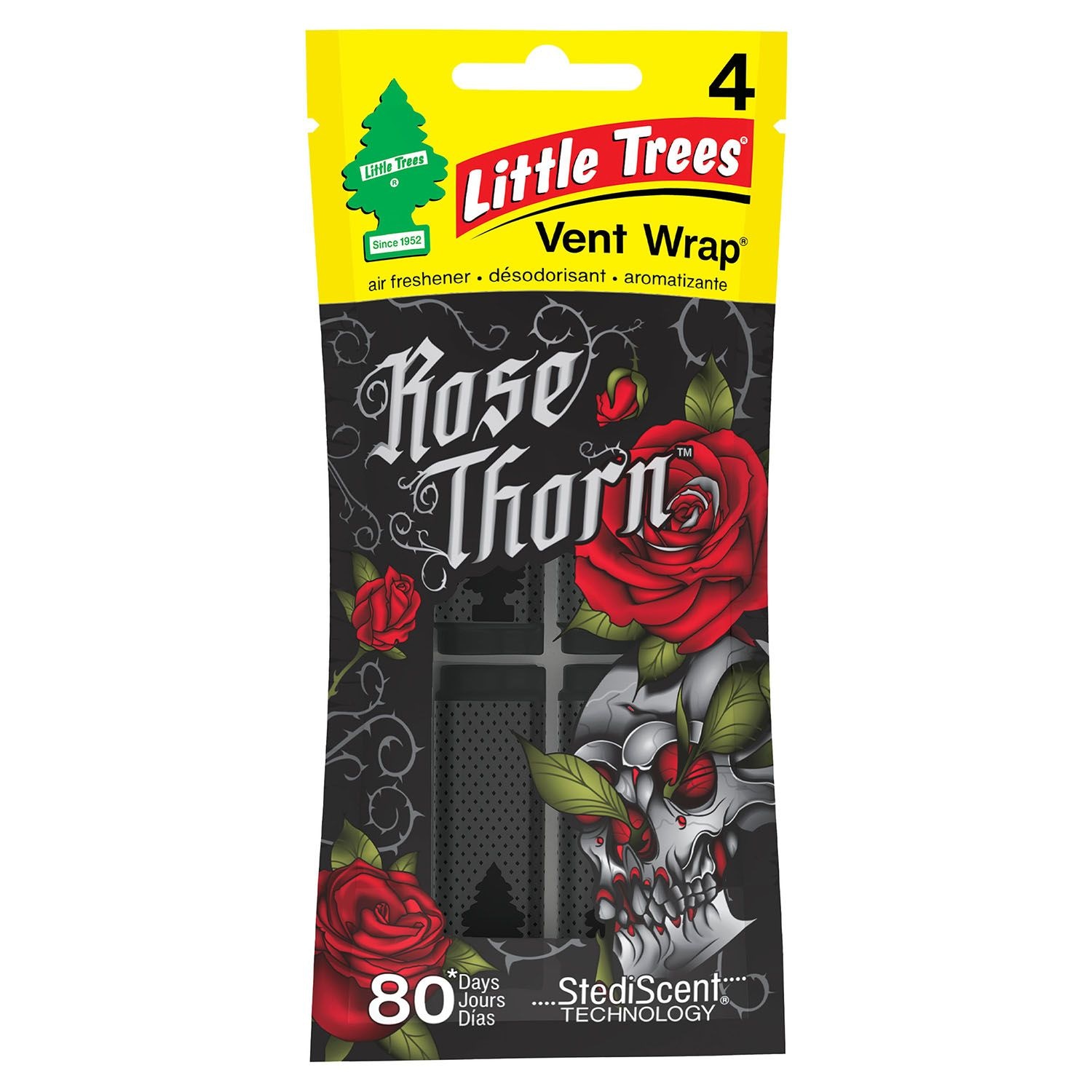 Little Trees Rose Thorn Vent Wrap Air Freshener, 4-pk | Canadian Tire