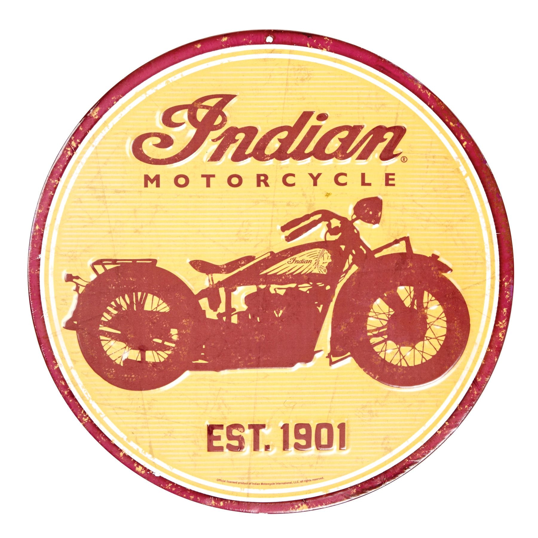 Round Indian Motorcycle Sign | Canadian Tire