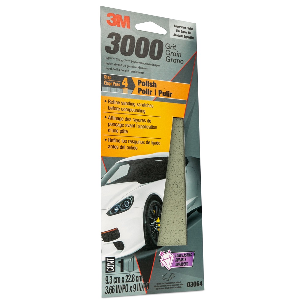 3M Trizact Performance Sandpaper, 3000 Grit | Canadian Tire