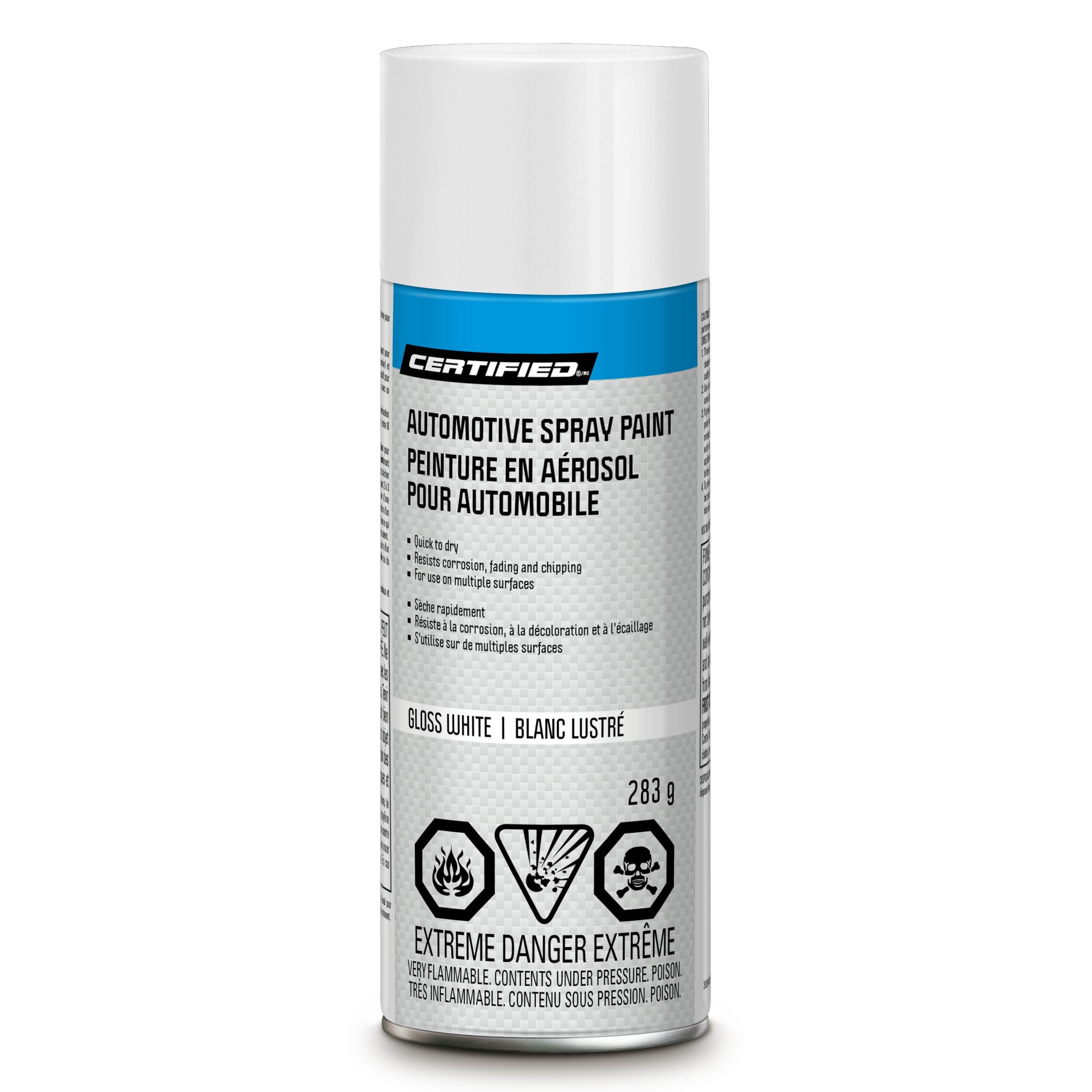 Certified Automotive Spray Paint, Gloss White, 227-g | Canadian Tire