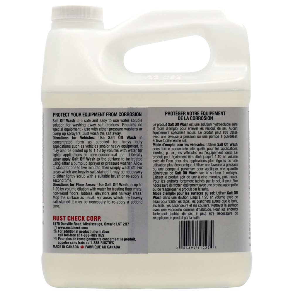 Rust Check Salt Off Wash Salt &, Brine Neutralizer, 2-L | Canadian Tire