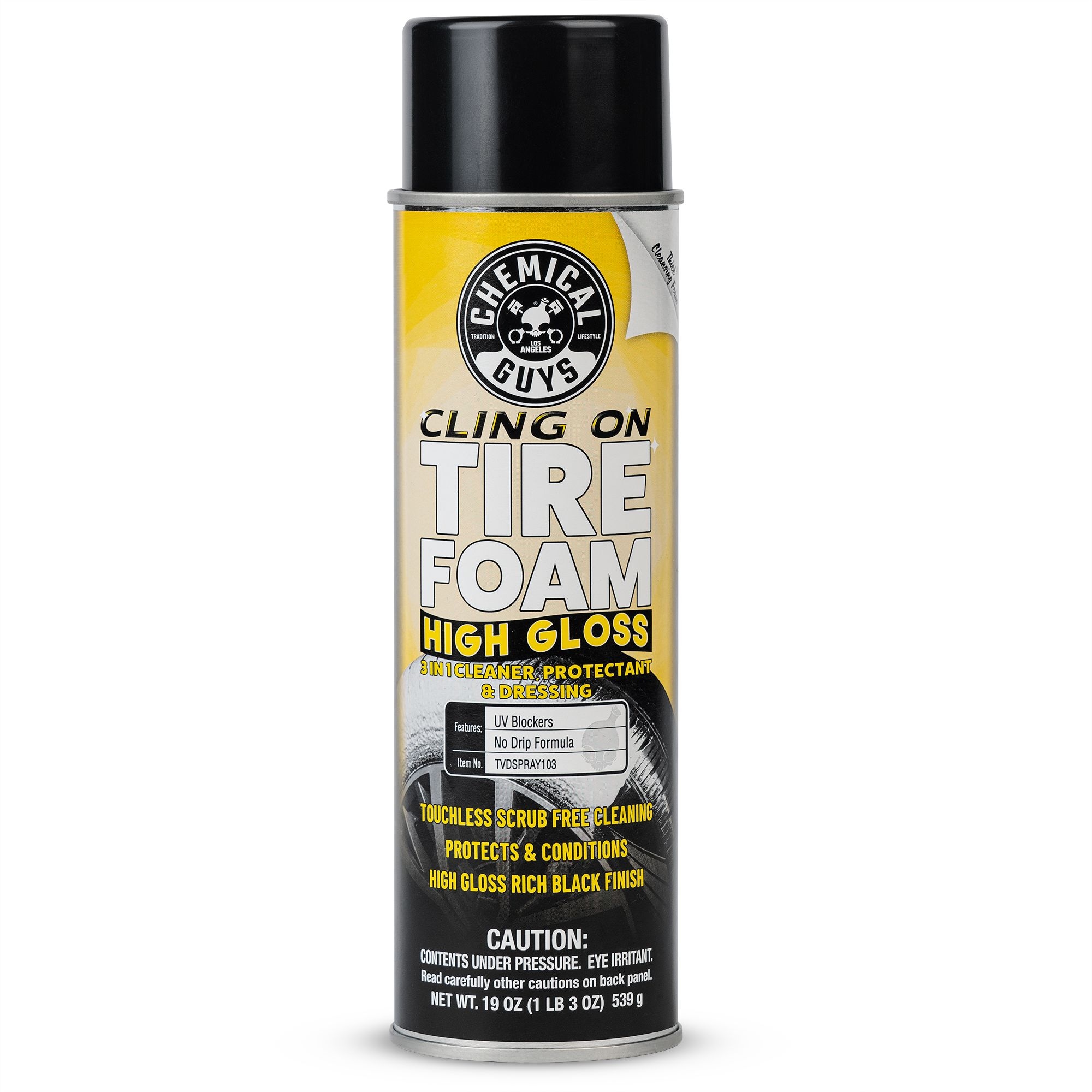 Chemical Guys Cling On Tire Foam, High Gloss 3-in-1 Cleaner, Protectant ...