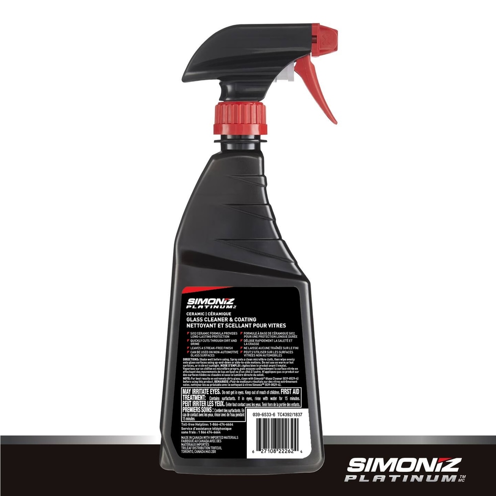 SIMONIZ Platinum Ceramic Auto Glass Cleaner Spray, 473-mL | Canadian Tire