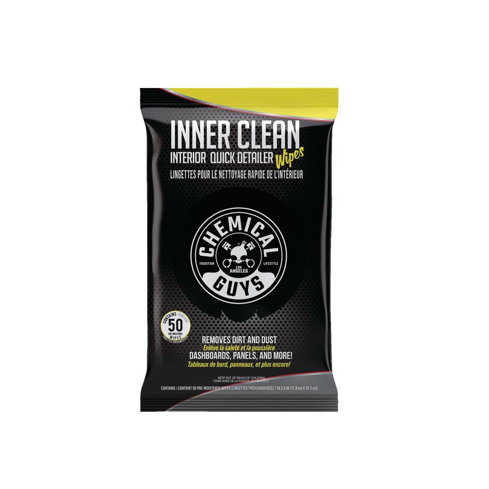 Chemical Guys InnerClean Interior Quick Detailer & Protectant Wipes ...