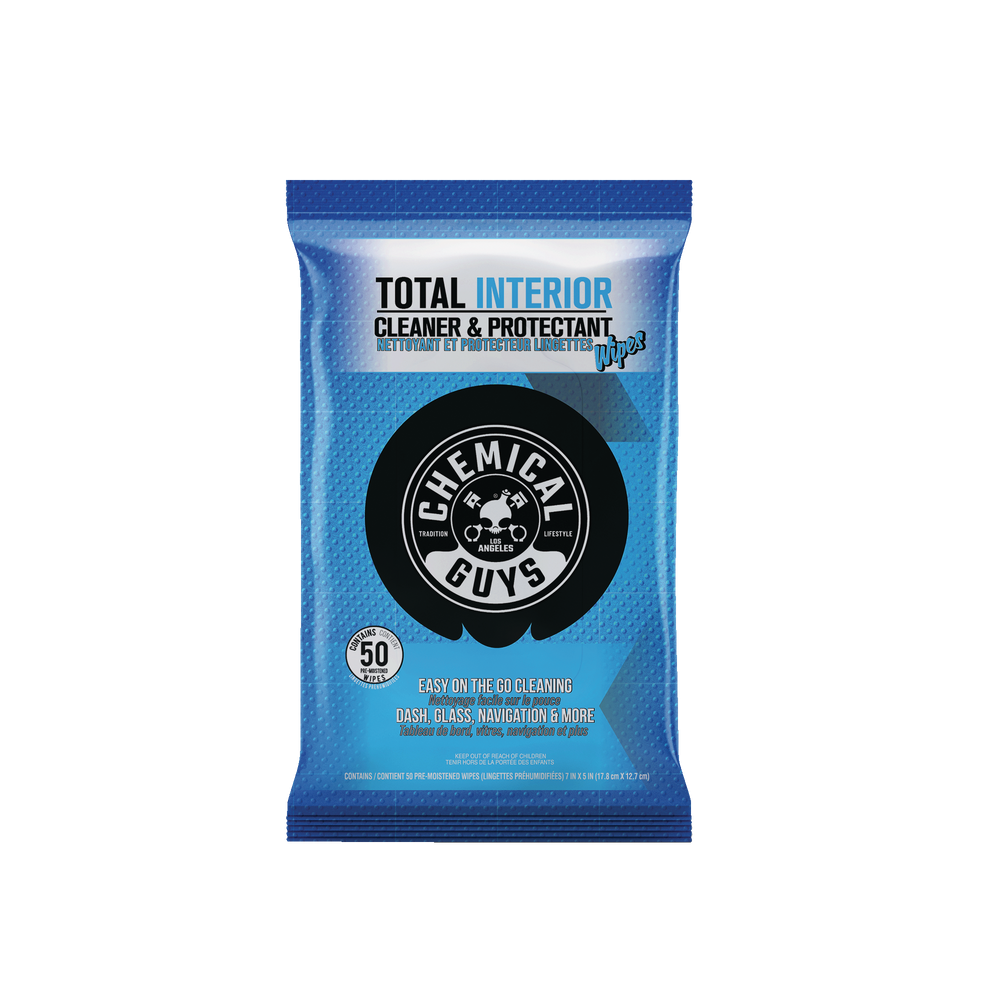 Chemical Guys Total Interior Cleaner & Multi-Purpose Protectant Wipes ...