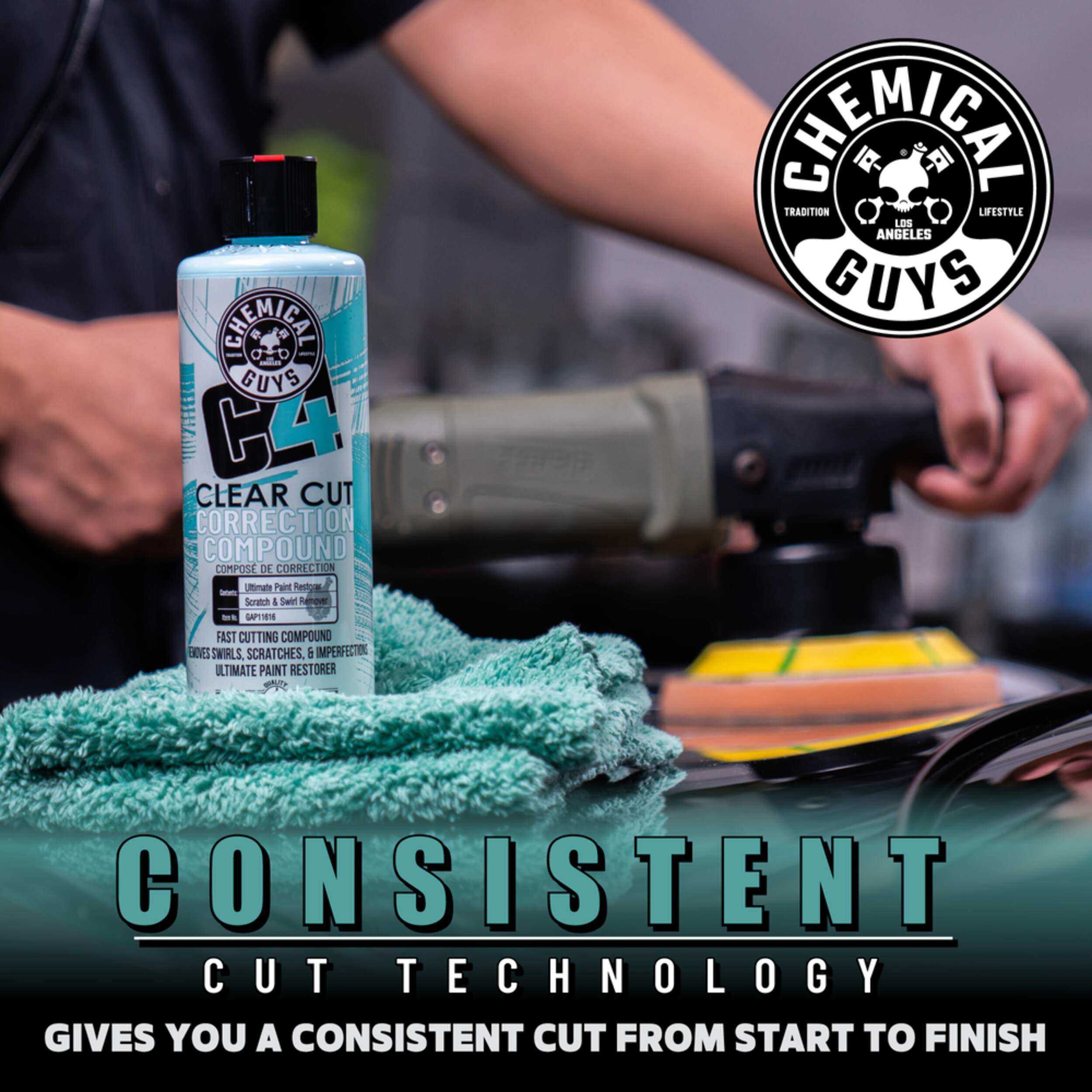 Chemical Guys C4 Clear Cut Correction Compound, 473-mL | Canadian Tire