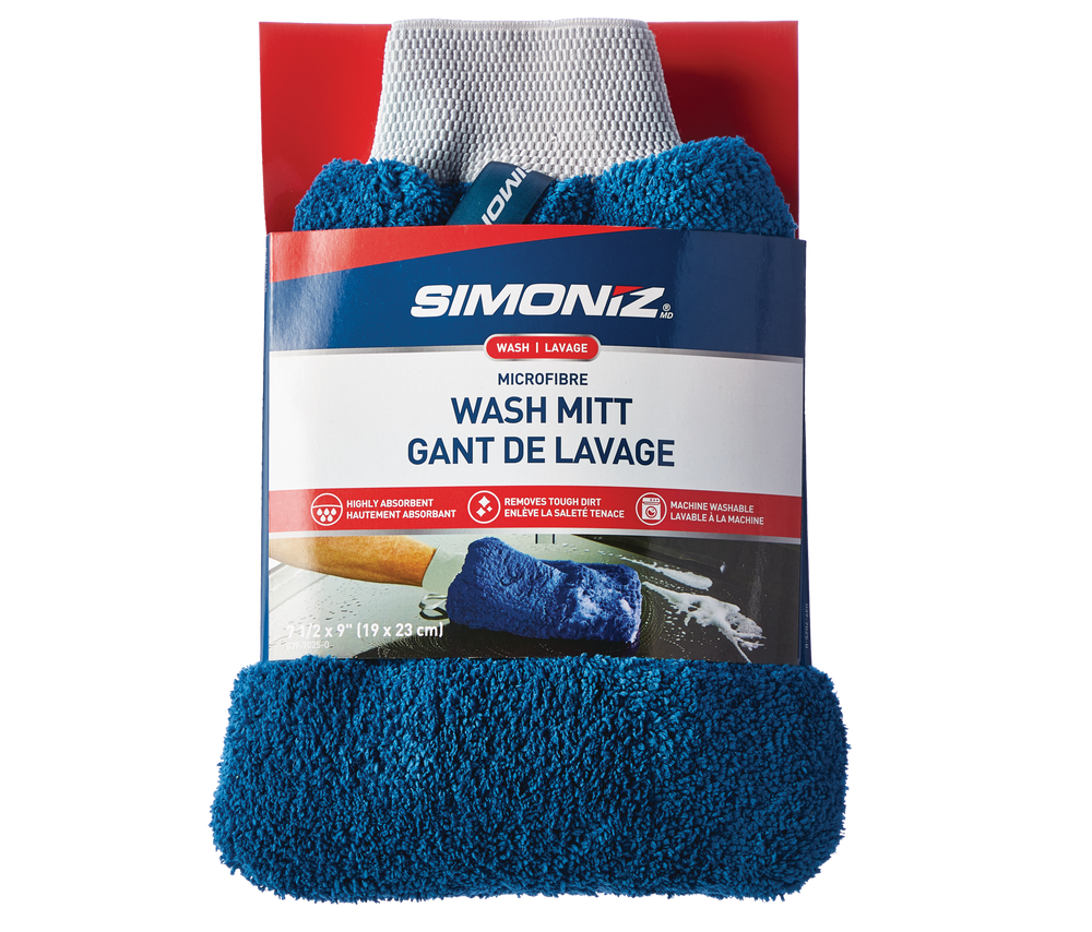 SIMONIZ Microfibre Wash Mitt, Blue | Canadian Tire