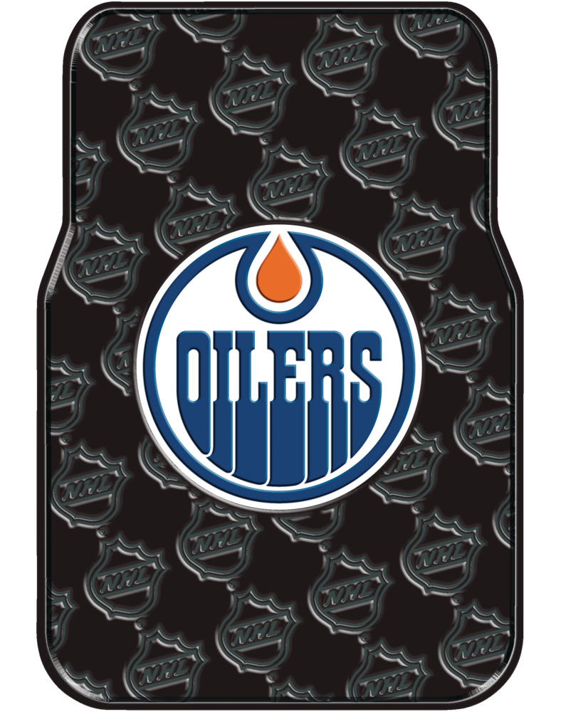 Fan Mats NHL Edmonton Oilers Car Mat Set, Black, 2-pk | Canadian Tire