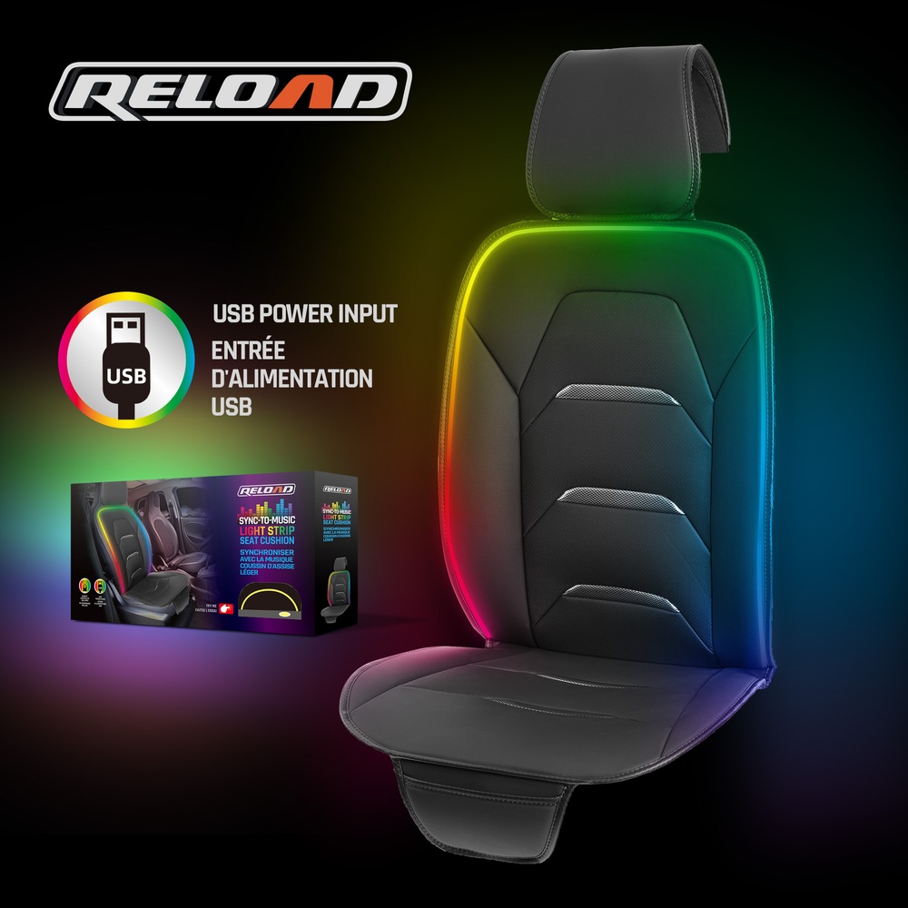 Reload Universal Fit Music Sync Lighting Full Back Cushion | Canadian Tire