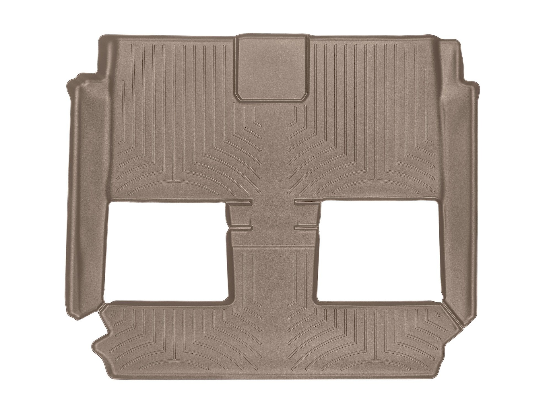 WeatherTech® Custom One Piece Rear and 3rd Row FloorLiner™ Kit, Tan ...