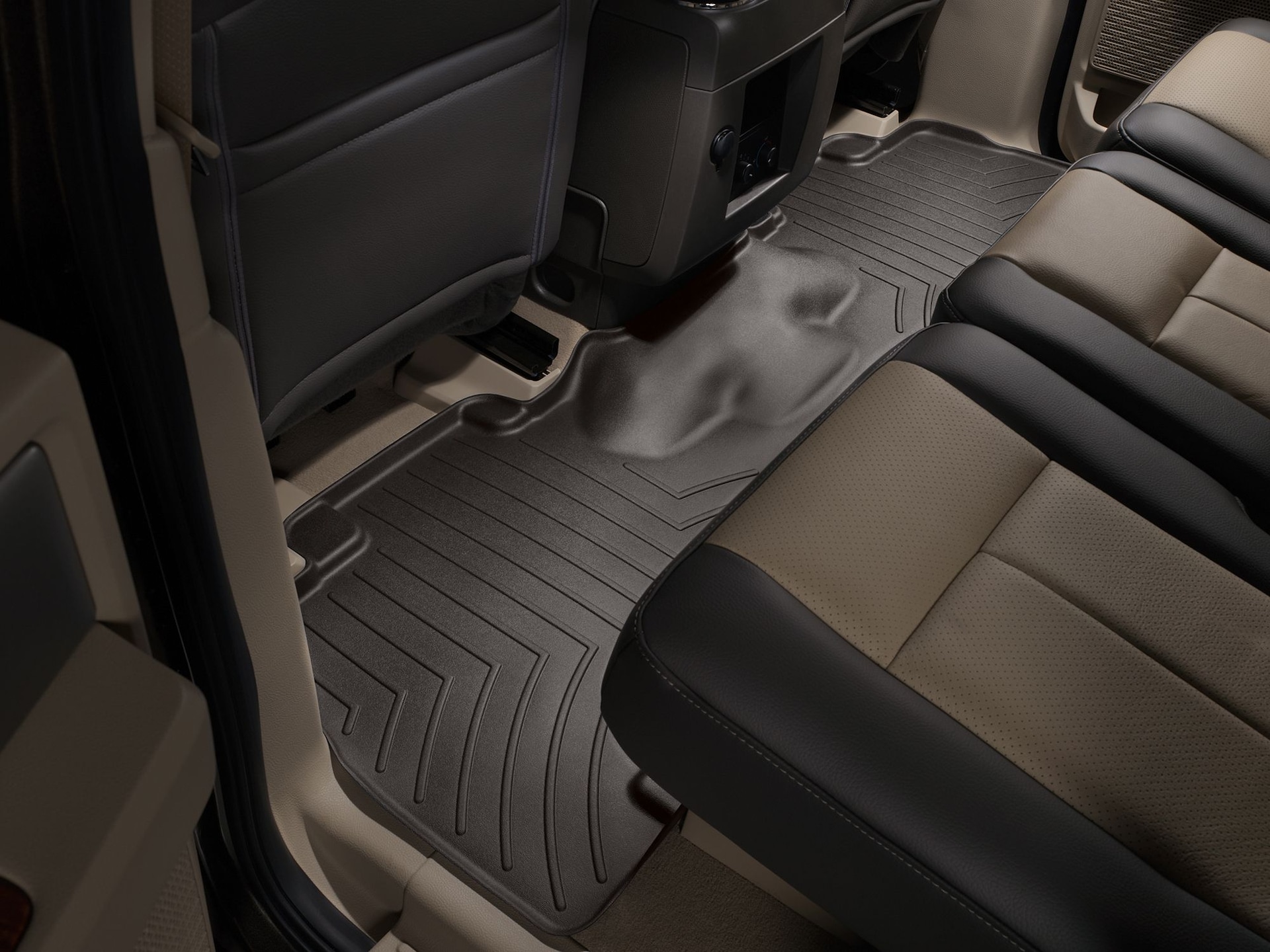 WeatherTech® Custom Floor Liner™ for Car Interiors, Rear, Cocoa ...