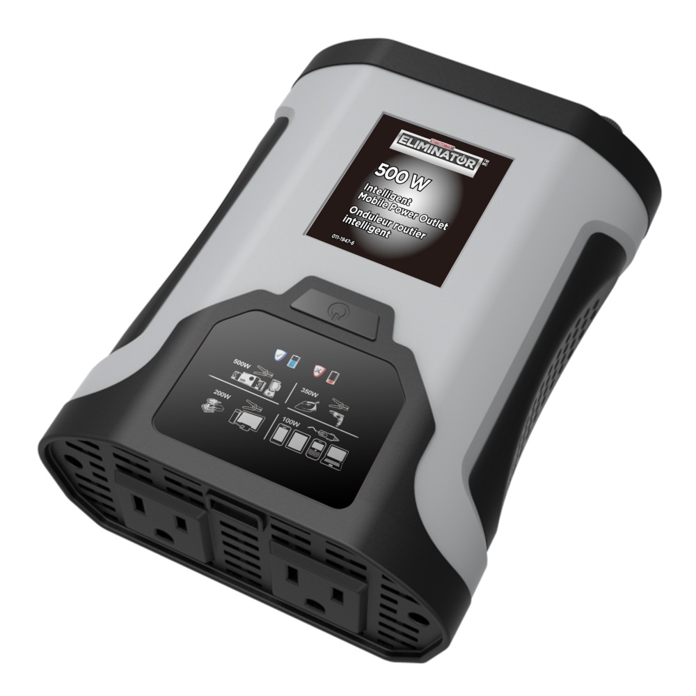 MotoMaster 500W Intelligent Inverter with USB Port, Power-On Indicator ...