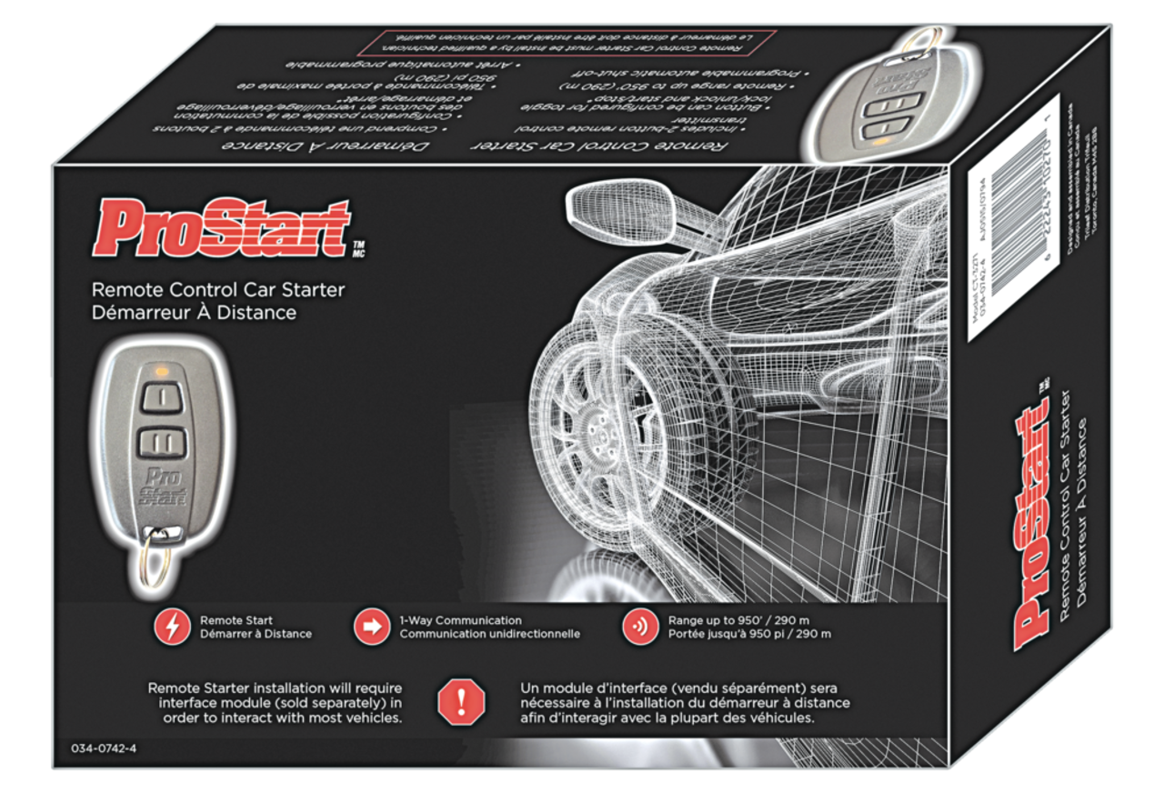 ProStart 2 Button Remote Starter Canadian Tire