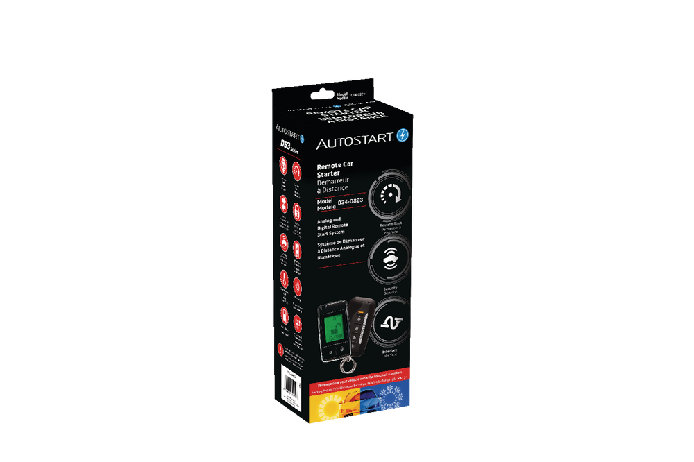 AutoStart DS3 Series 2-Way Remote Car Starter System Kit, with Up to ...