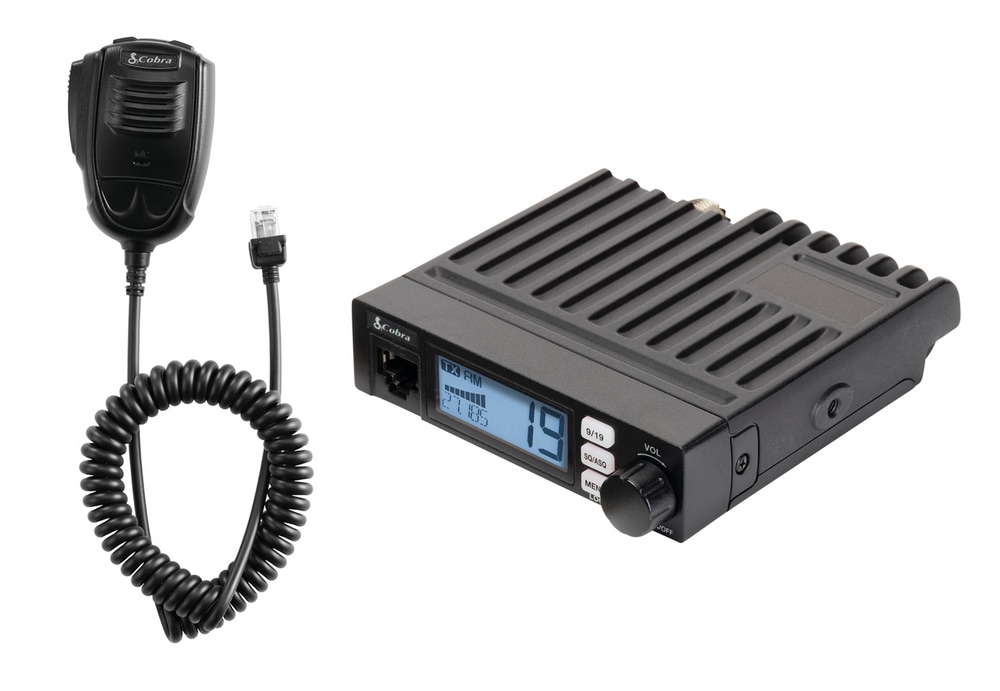 Cobra Mobile CB AM/FM Car Radio with Full Range Microphone, Black ...
