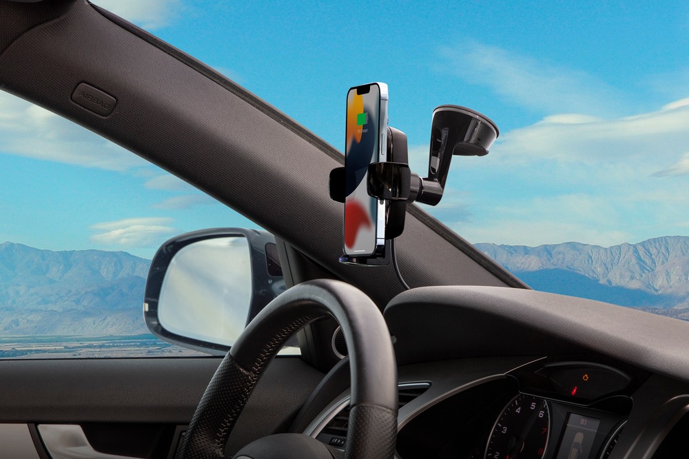 Scosche UQ3 Universal Phone Mount, Wireless Charging, 20W USB-C Power ...