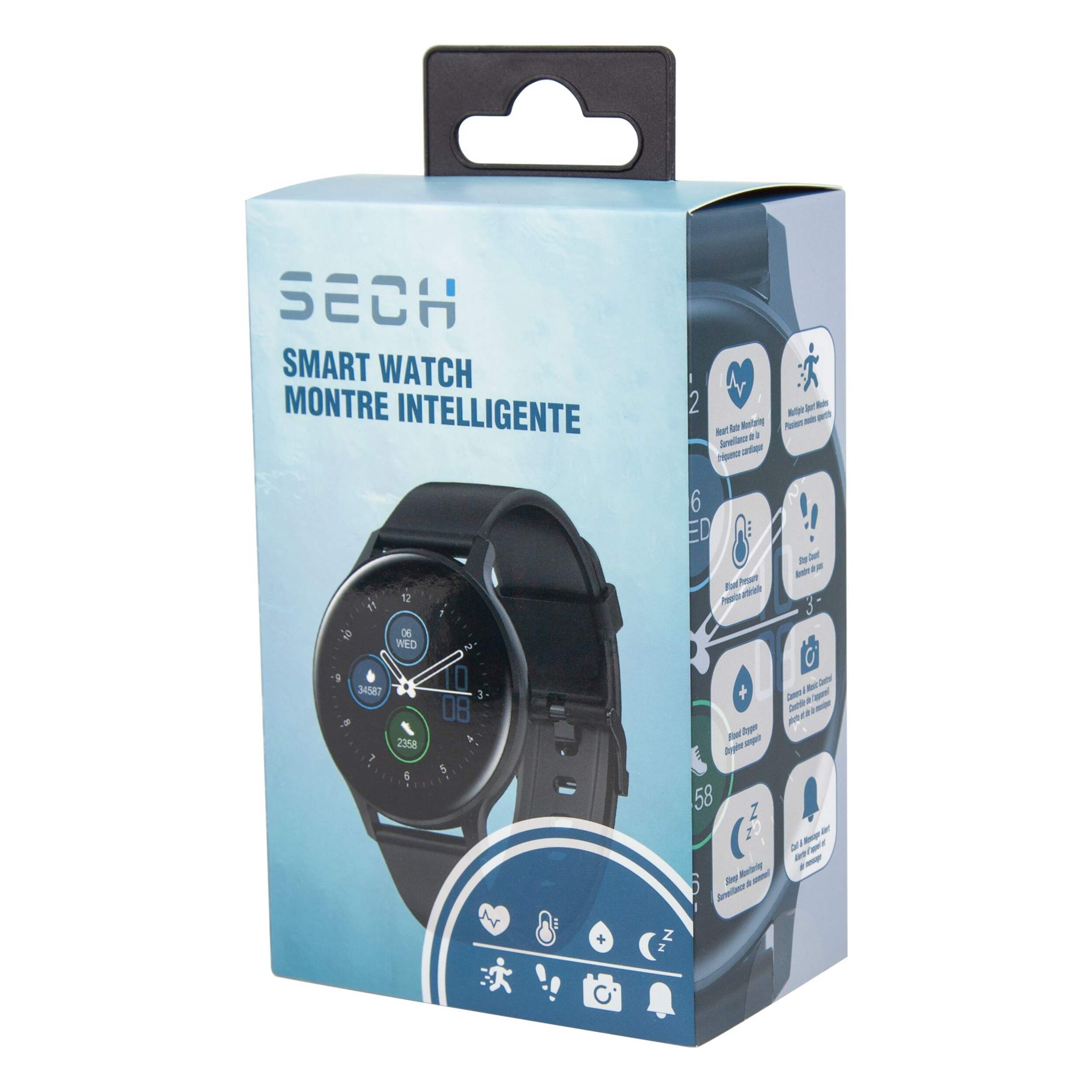 Montre d’activité intelligente Sech Fusion avec écran tactile couleur ...