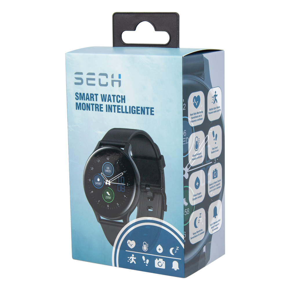 Montre d’activité intelligente Sech Fusion avec écran tactile couleur ...