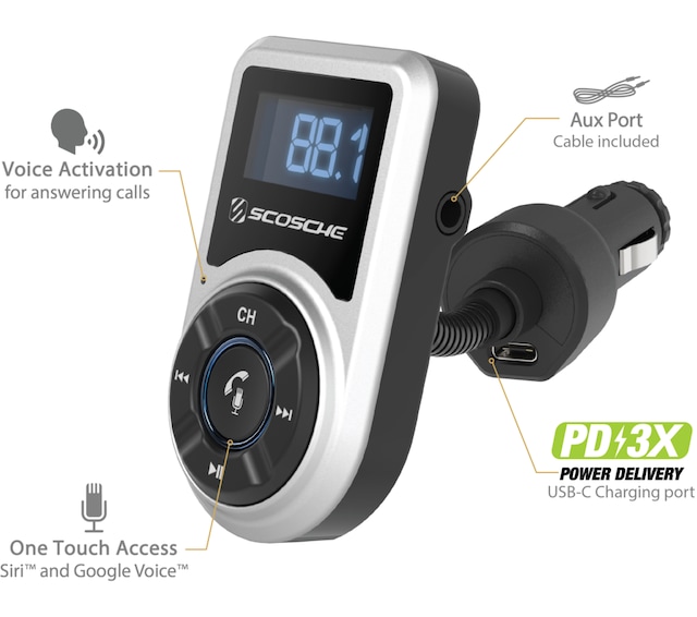 Scosche Bluetooth FM Transmitter Hands Free | Canadian Tire