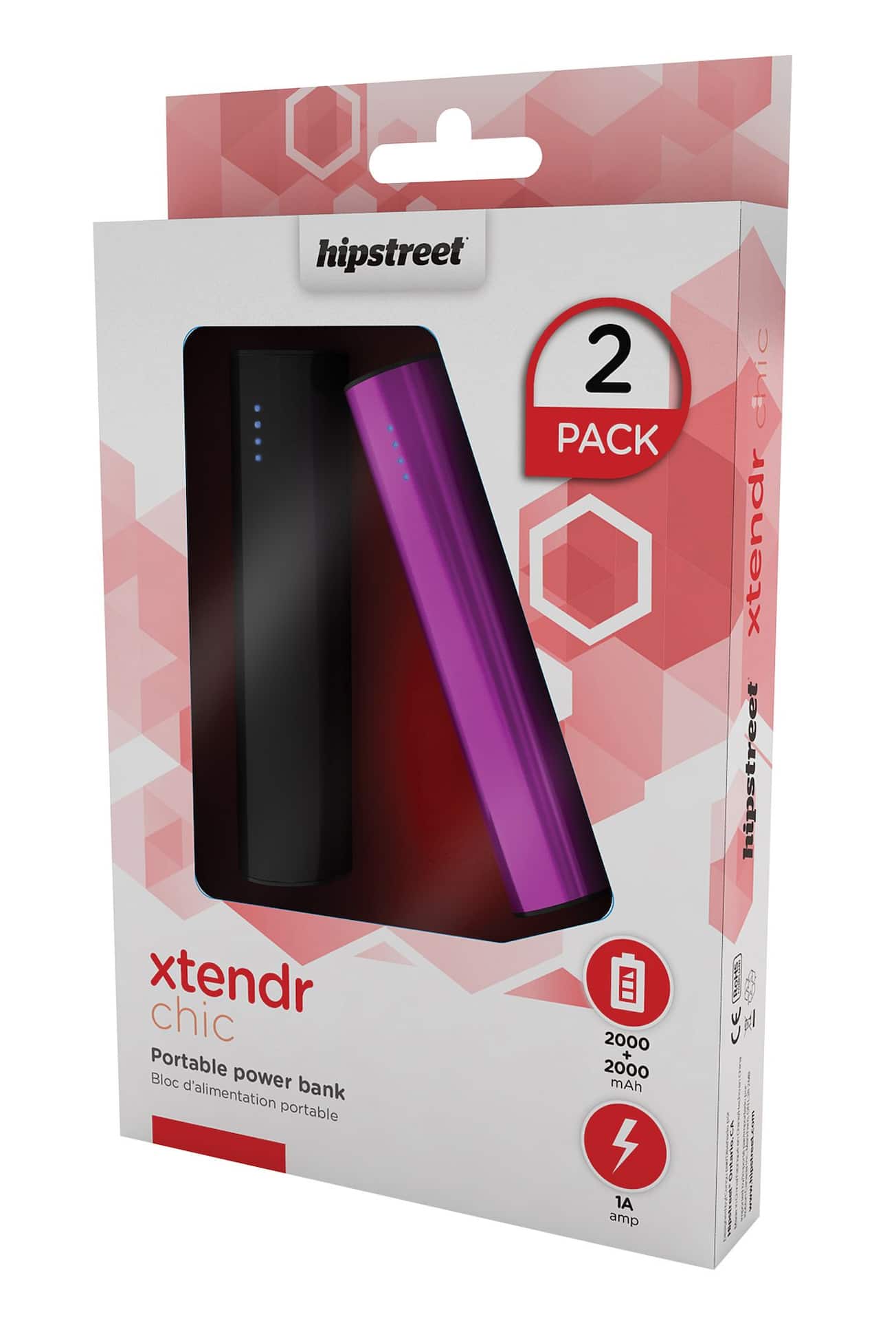 Hipstreet 2000mAH Power Banks 2 pk Canadian Tire
