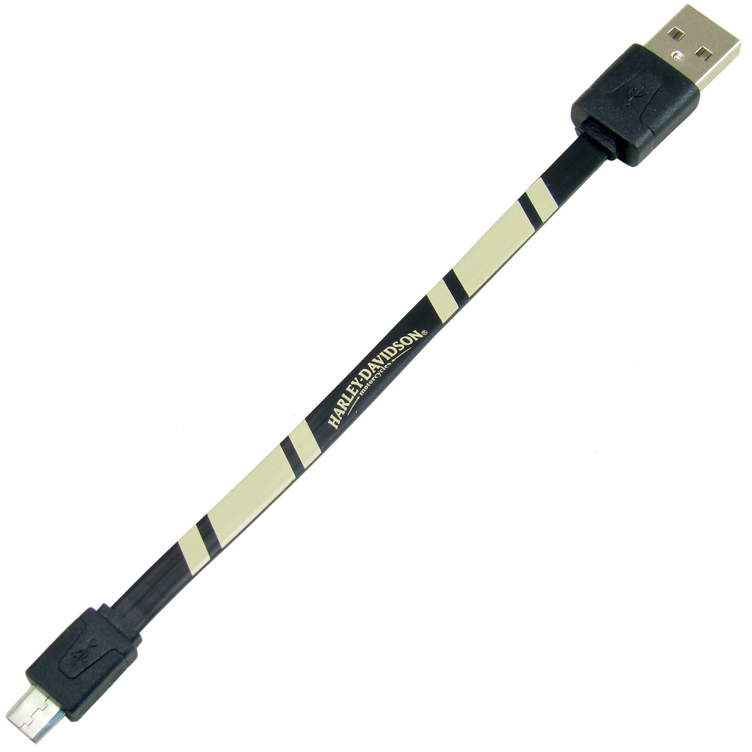 Harley-Davidson Micro USB Short Charger Cable, with Lightning Connector ...