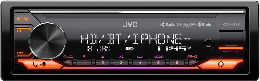 Récepteur média numérique JVC KD-X470BHS avec Bluetooth intégré | Canadian Tire