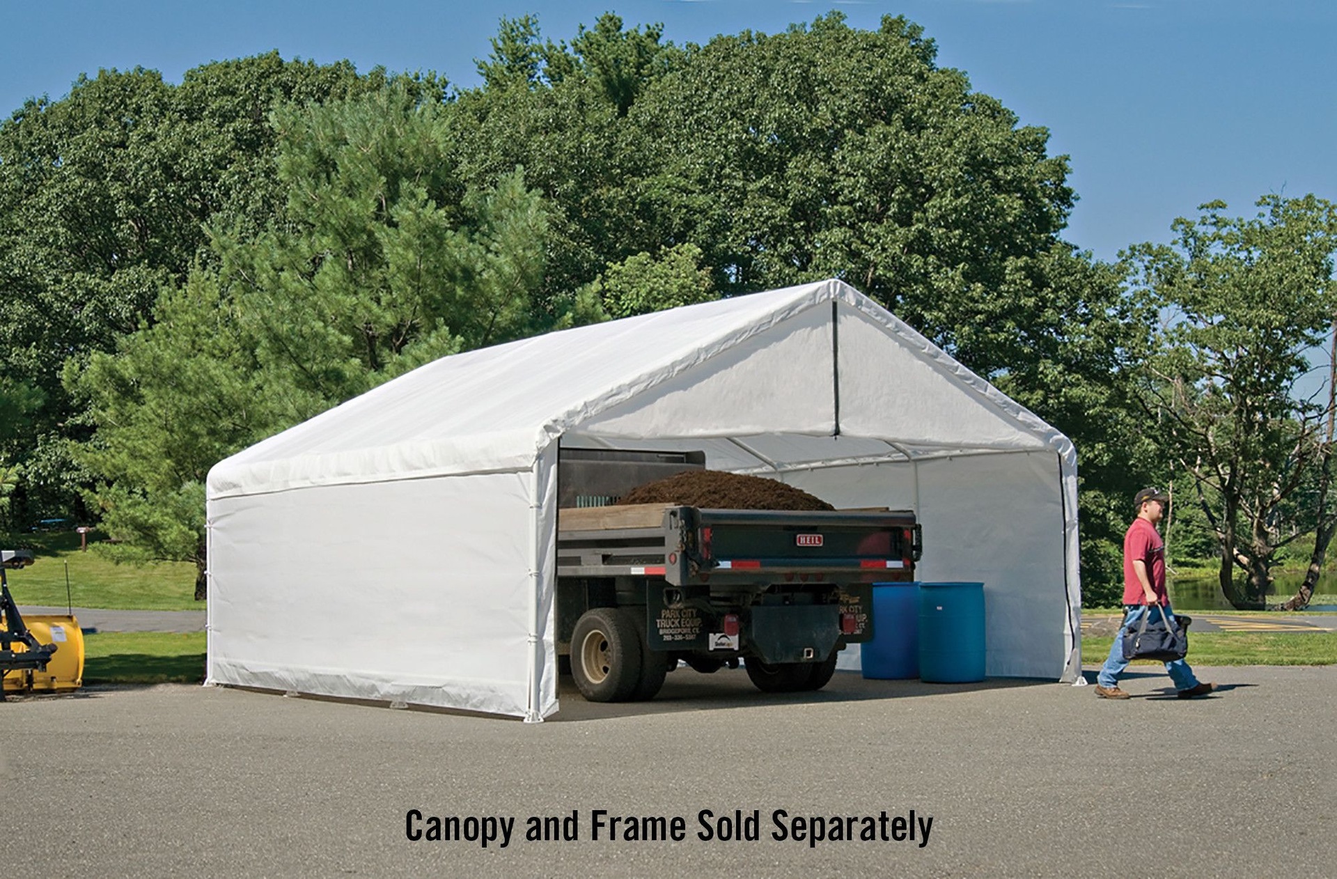 ShelterLogic Super Max™ Fire Rated Canopy Enclosure Kit w/UV Protection ...