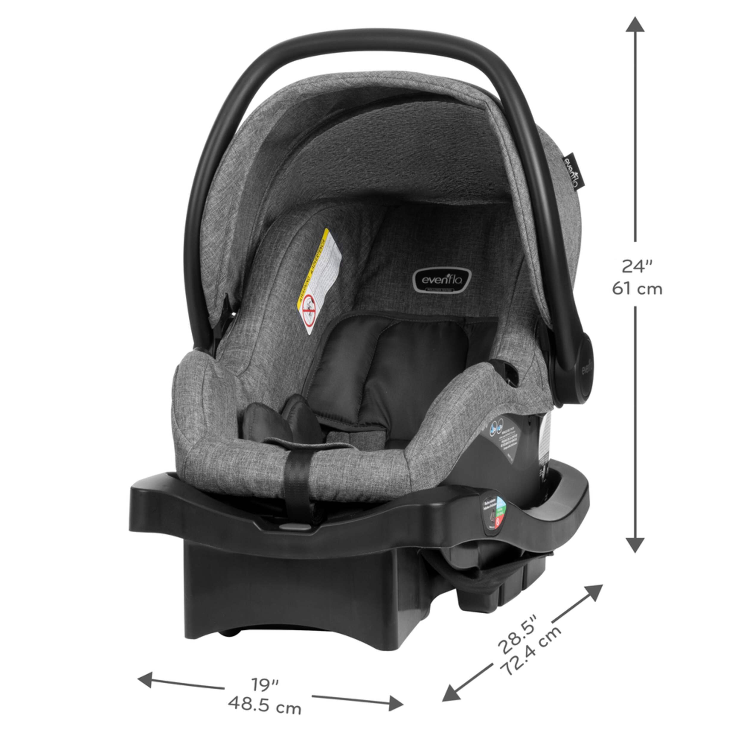 Evenflo Omni Plus Modular Travel System with LiteMax Sport Rear-Facing ...