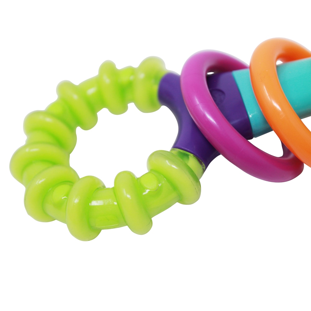 Sassy Peek-a-Boo Bead Rattle for Babies, Multi-Colour, Ages 0m ...