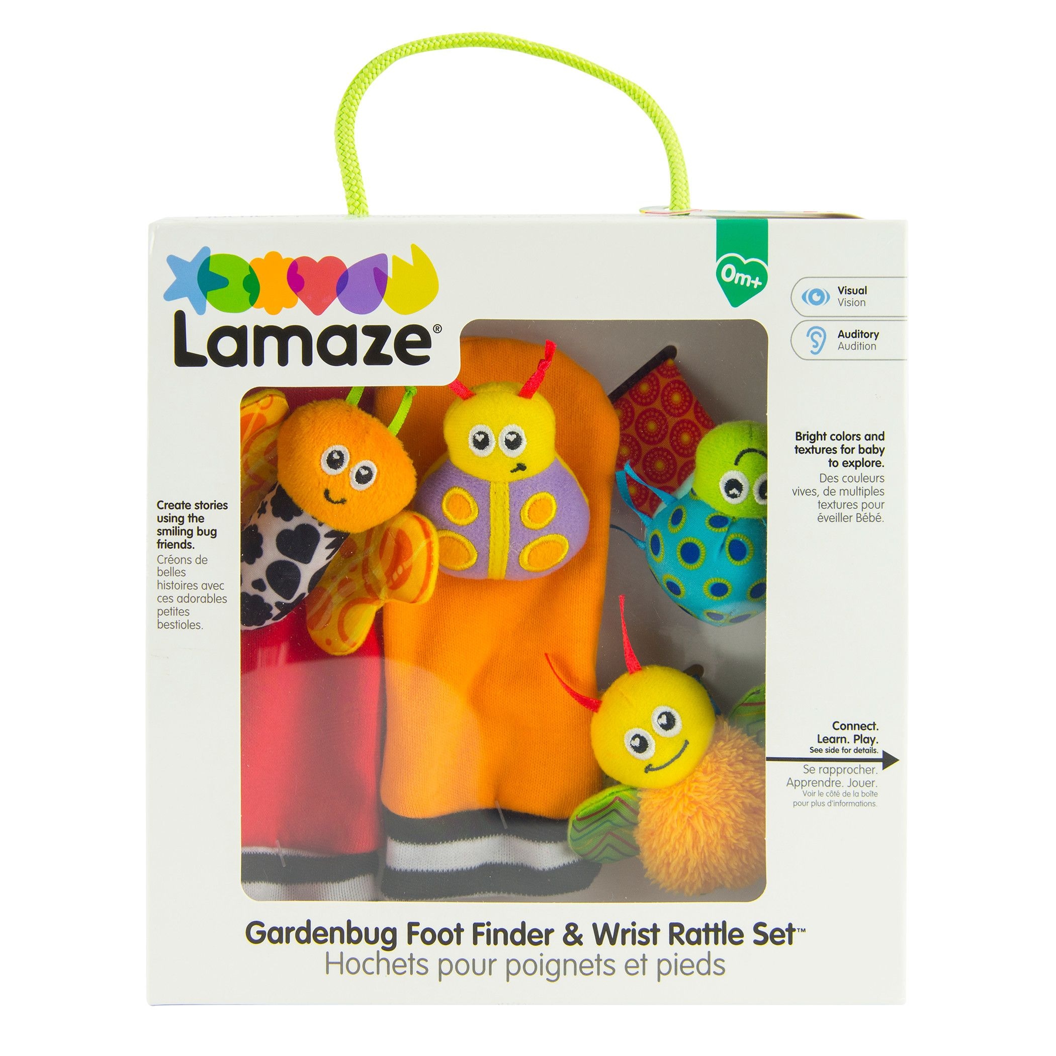 Lamaze Gardenbug Foot Finder & Wrist Rattle Gift Set, Ages 0m ...