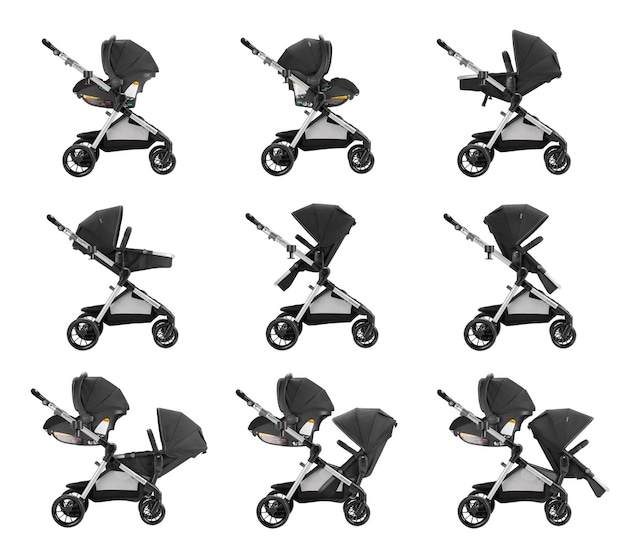 Evenflo Pivot Xpand Modular Compact Fold Travel System w/ Stroller ...