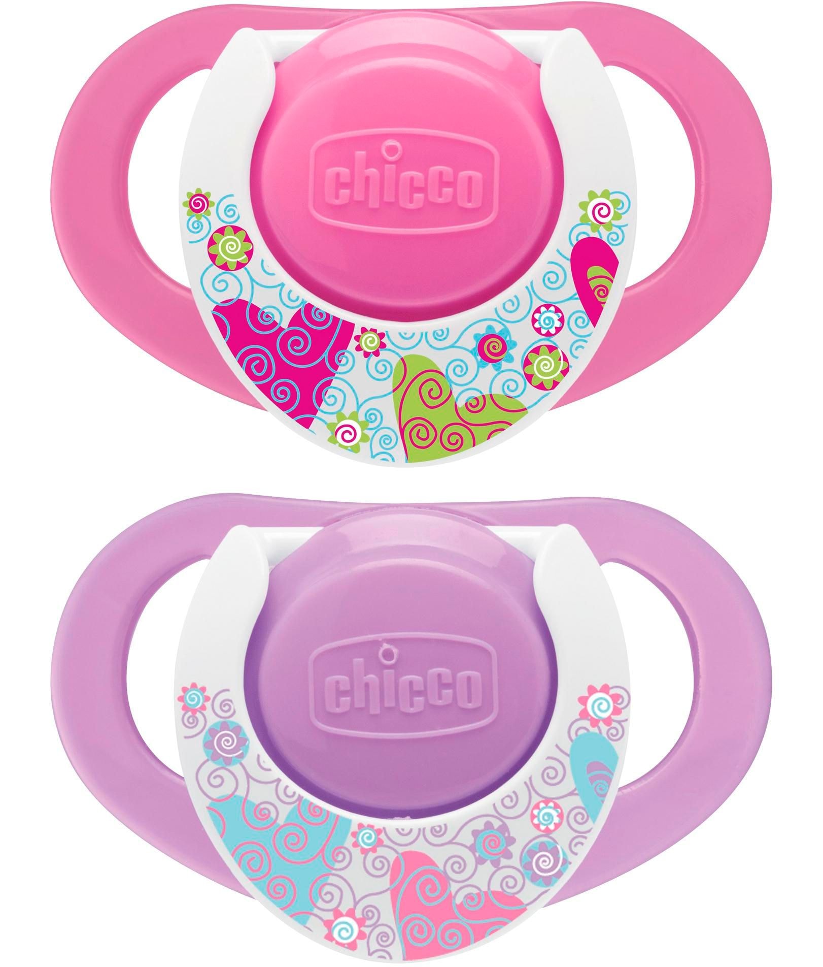 NaturalFit® Chicco Deco Shield Pacifier, Pink, 12+ Months, 2-pk ...