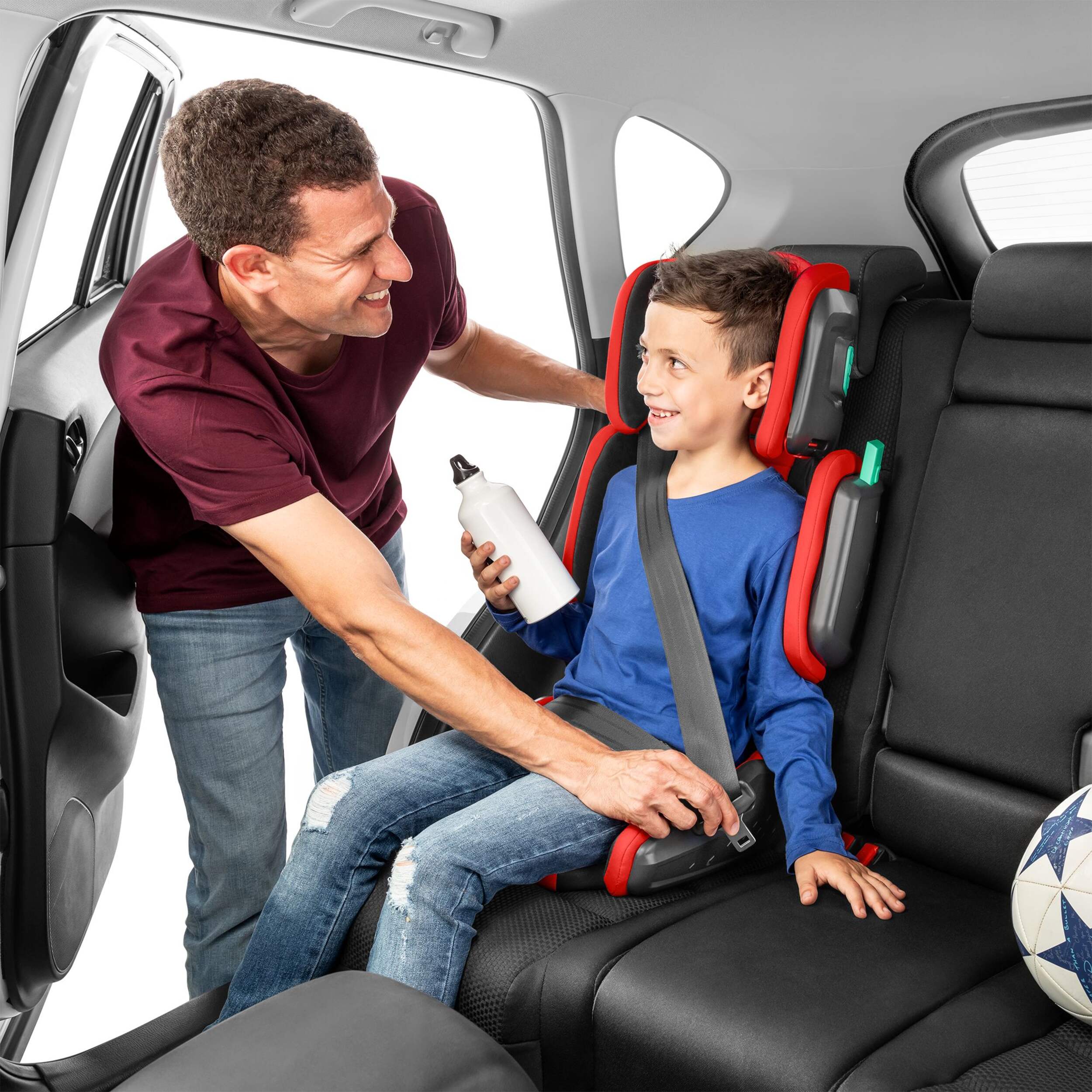 Mifold Hifold Folding High Back Booster, Red | Canadian Tire