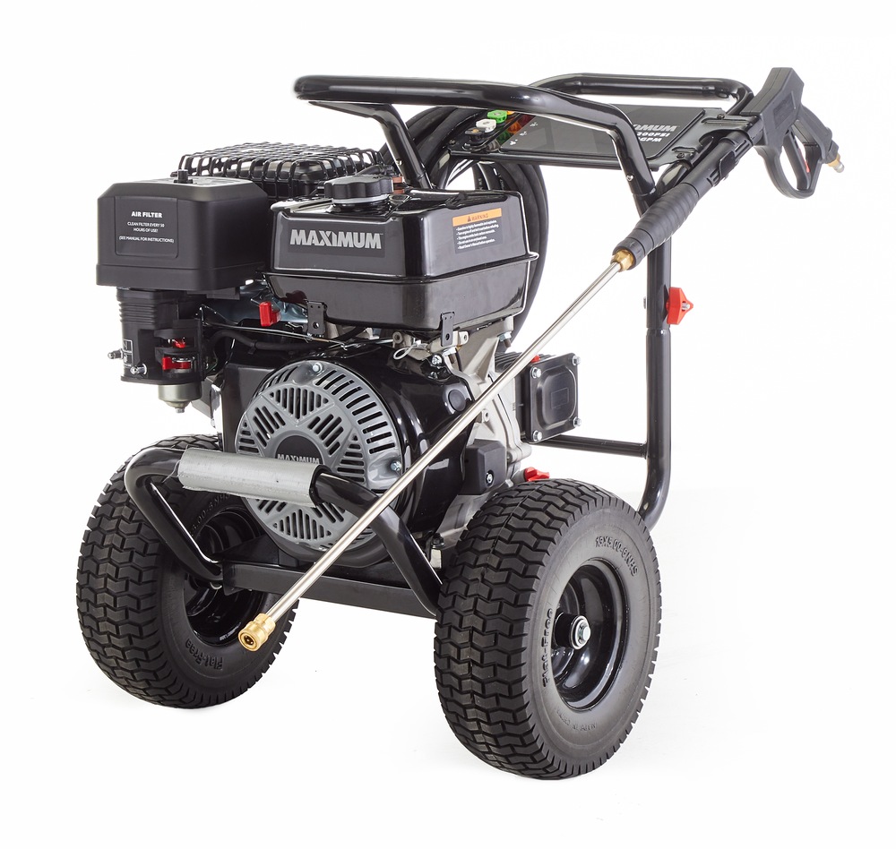 Maximum 4200 PSI 4.0 GPM 420cc Engine Cold Water Wheeled Gas Pressure ...