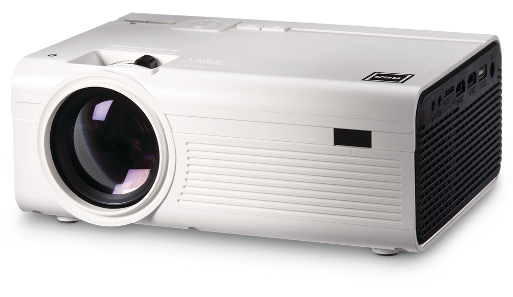 RCA Bluetooth 5.0 LED Home Theatre Projector Bundle w/ Fold-Up Screen ...