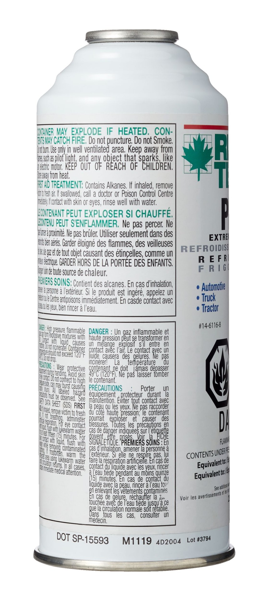 RED TEK R12a Pro Extreme Cooling Refrigerant, 8-oz | Canadian Tire