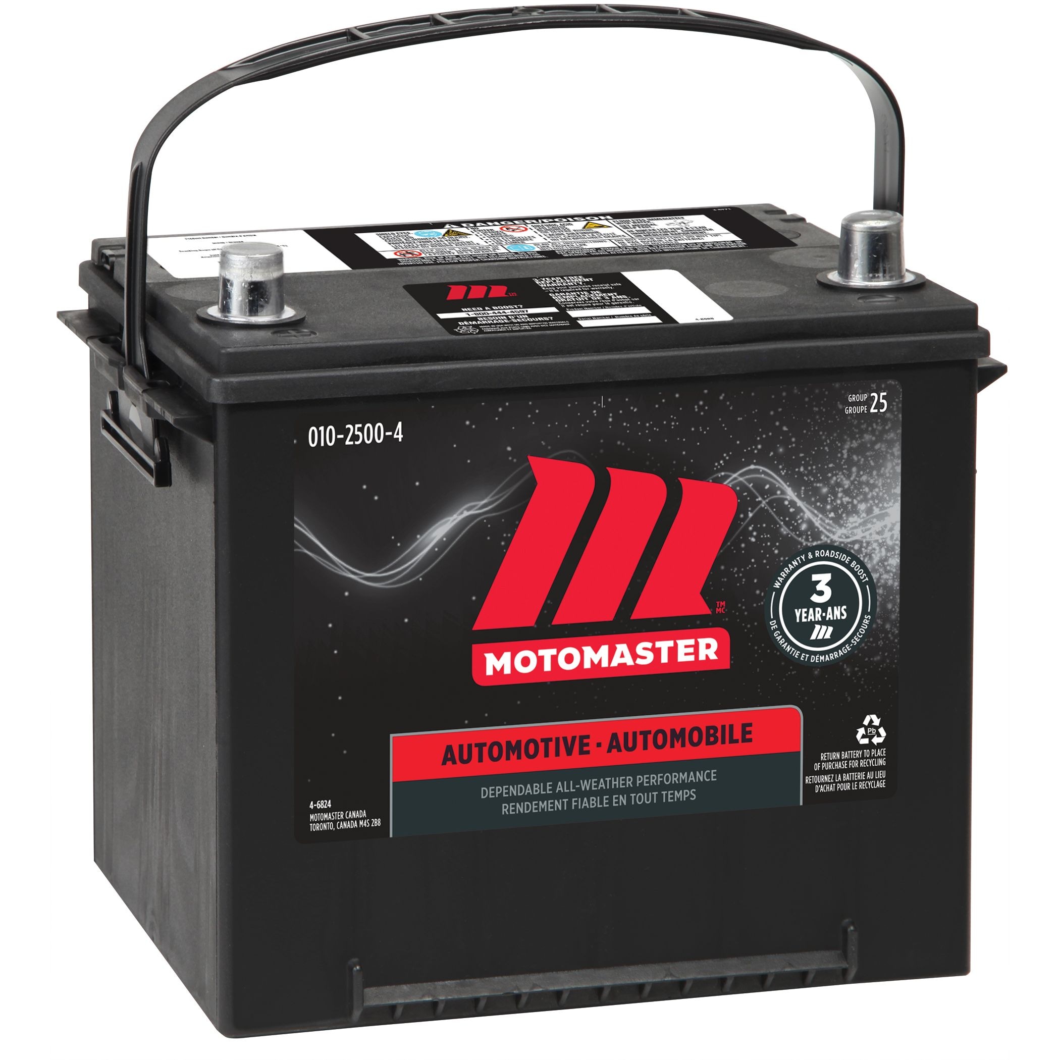 MOTOMASTER Group Size 25 Battery, 550 CCA | Canadian Tire