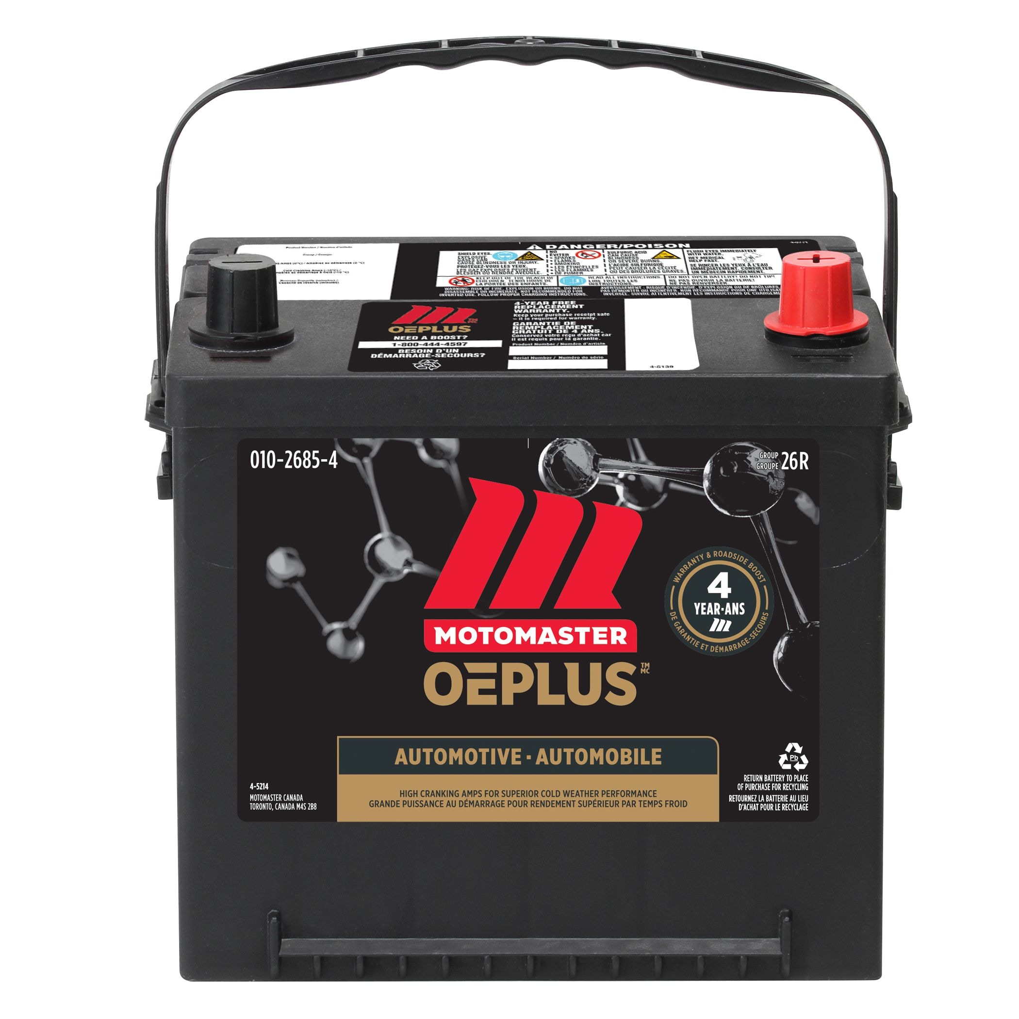 MotoMaster OEPLUS Group Size 26R Battery 540 CCA Canadian Tire