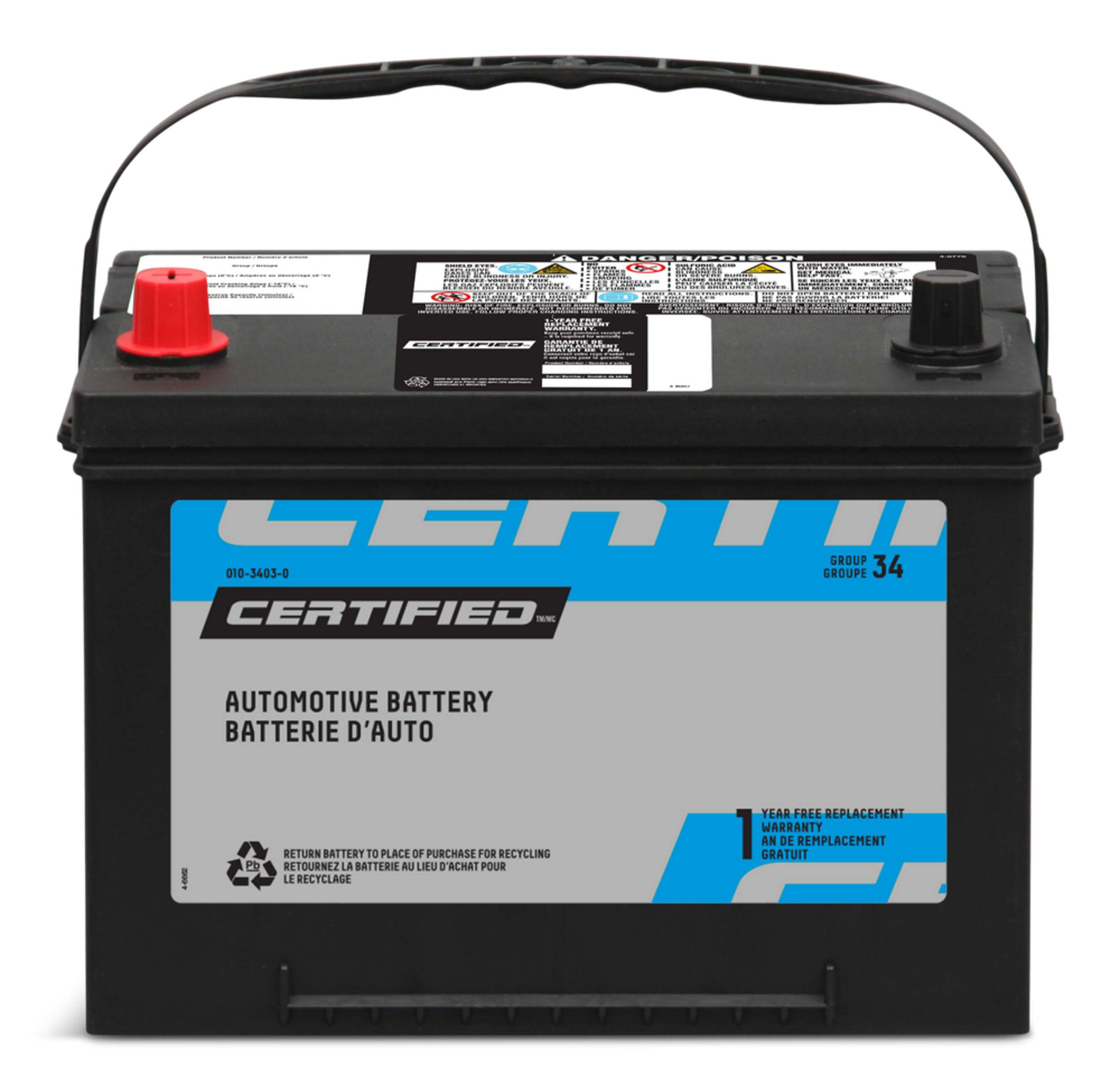 Certified Group Size 34 Battery, 600 CCA | Canadian Tire