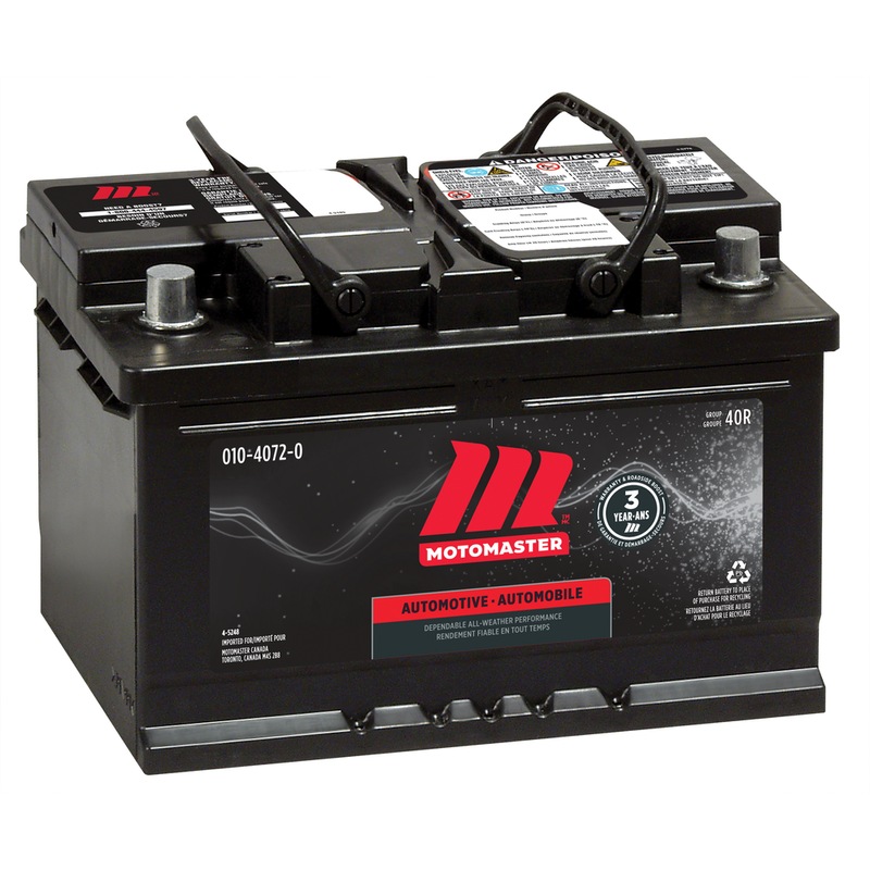 MOTOMASTER Group Size 40R (T6/LB3) Battery, 590 CCA | Canadian Tire